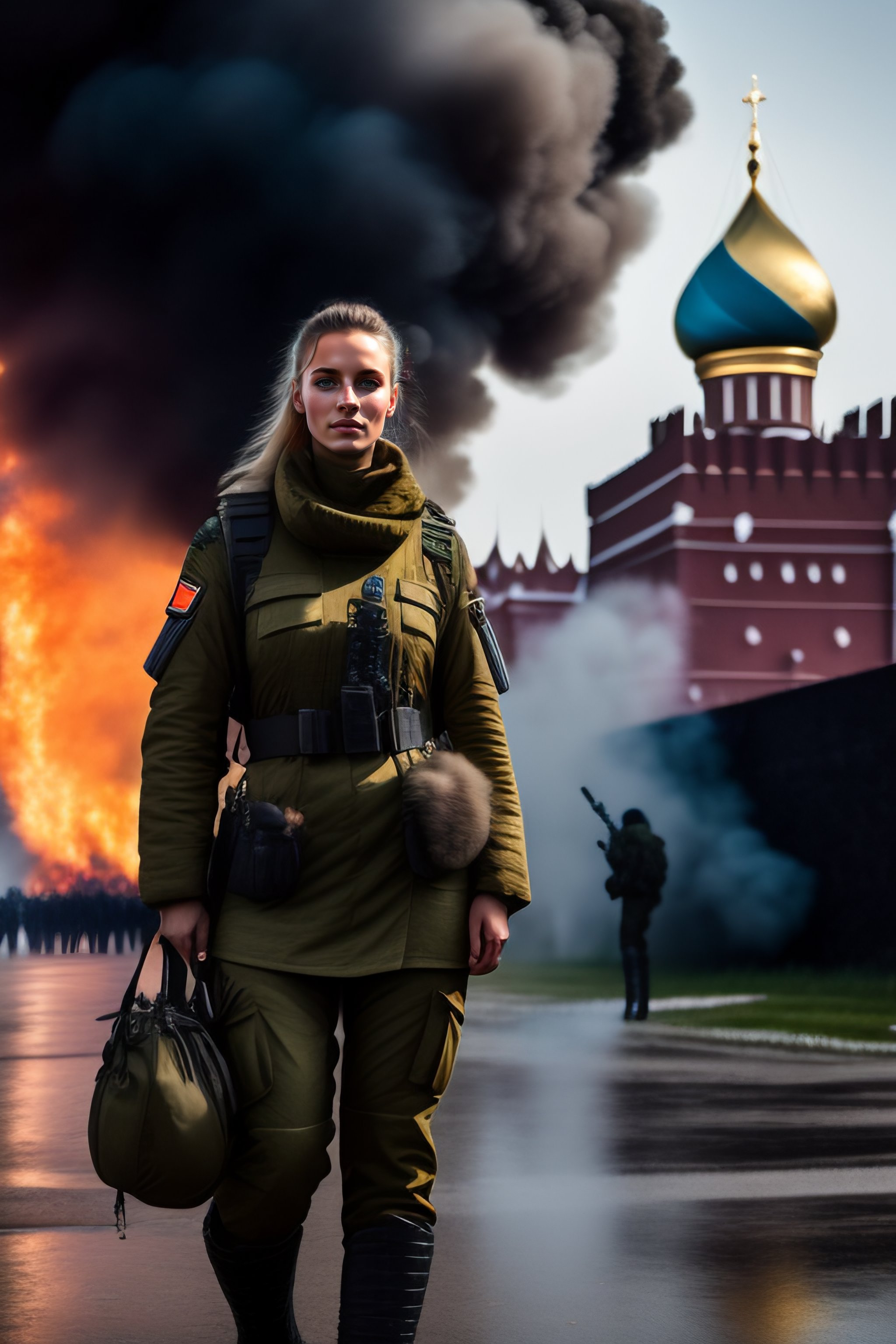 Lexica - Ukrainian soldier girls as a jedi knight, armored, dirty ...