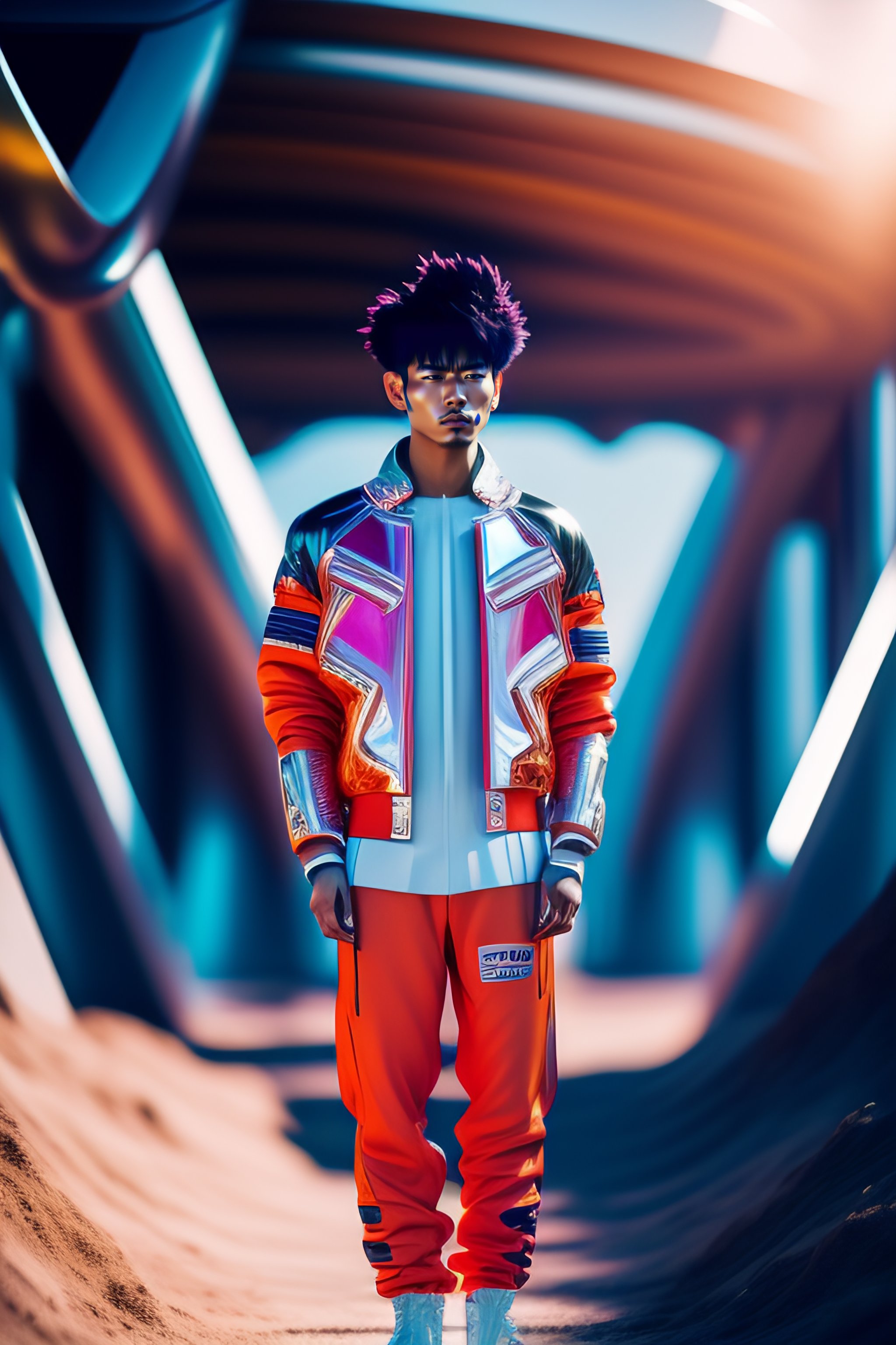 Lexica - Ultra hd! Realistic! Son Goku fashion magazine photoshoot ...