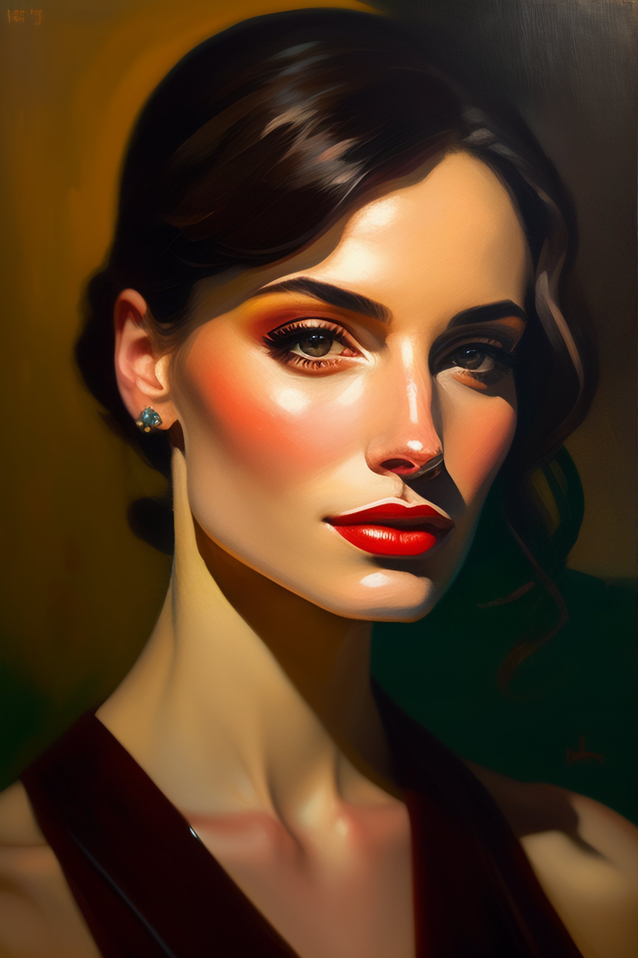 Lexica - A portrait of Peranchor by Malcolm T. Liepke, oil paint ...