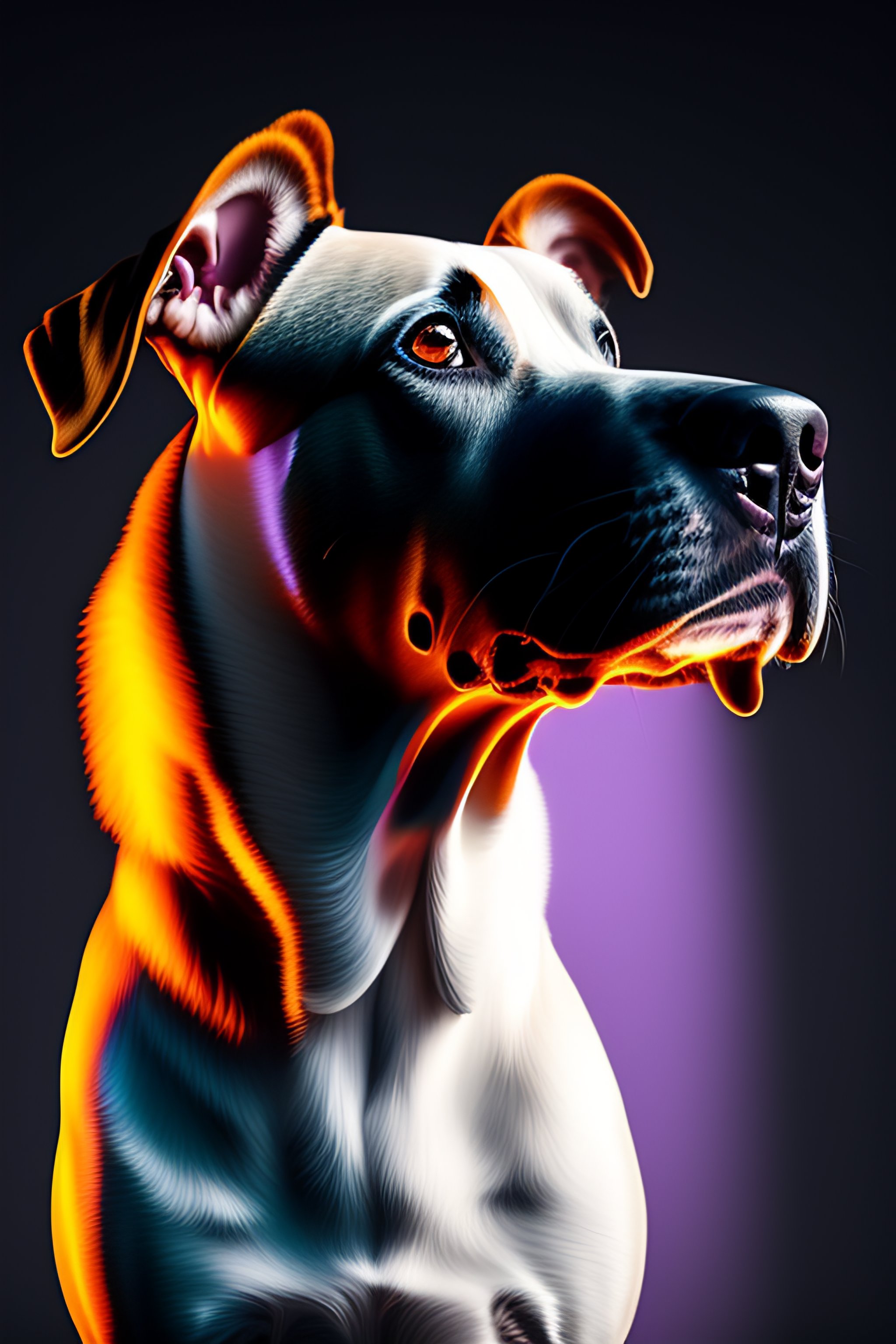 Lexica - Dog, painting, expressionism, amazing composition, vaporwave ...