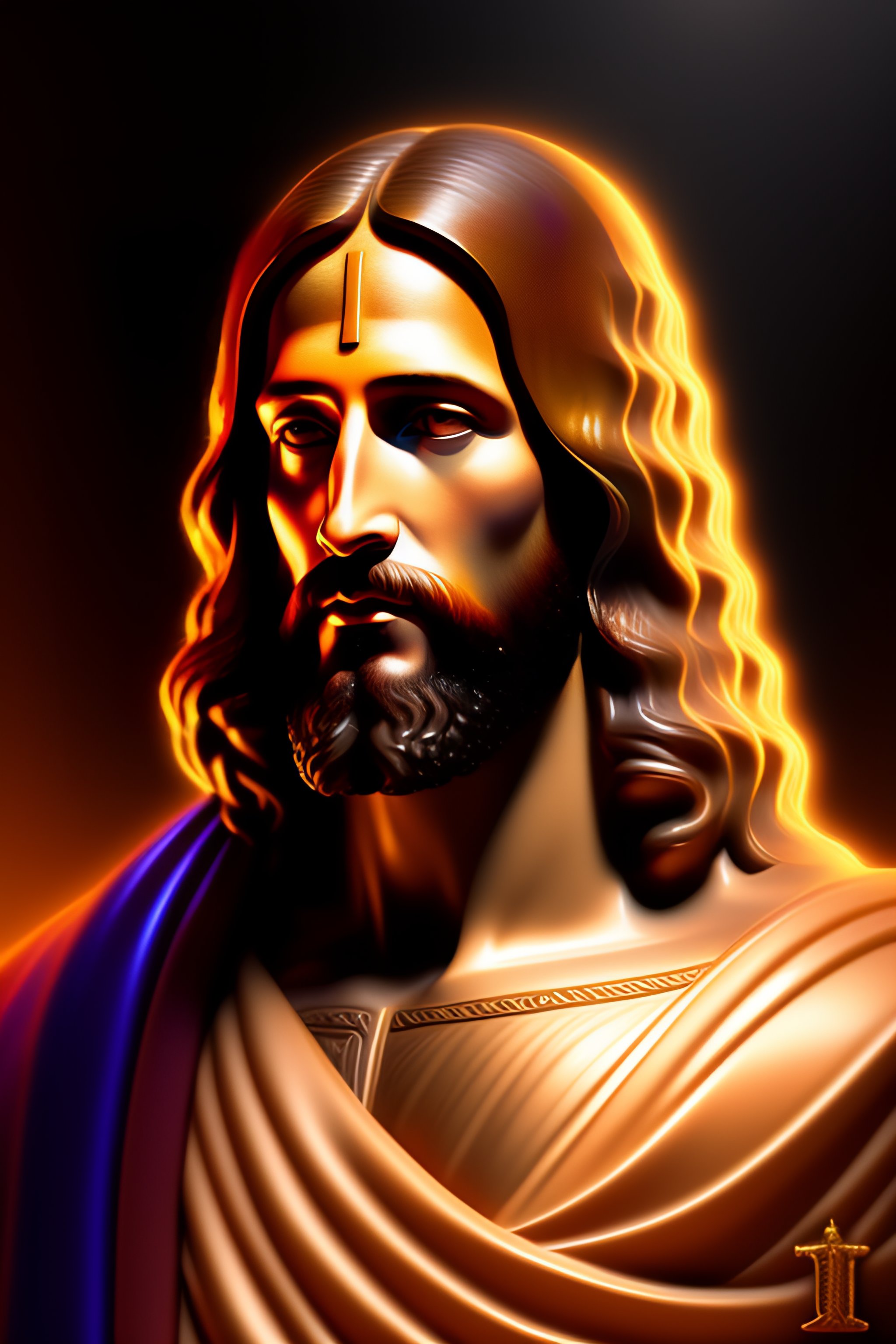 Lexica - An Image of Jesus Christ No Human Has Seen, Highly Detailed ...