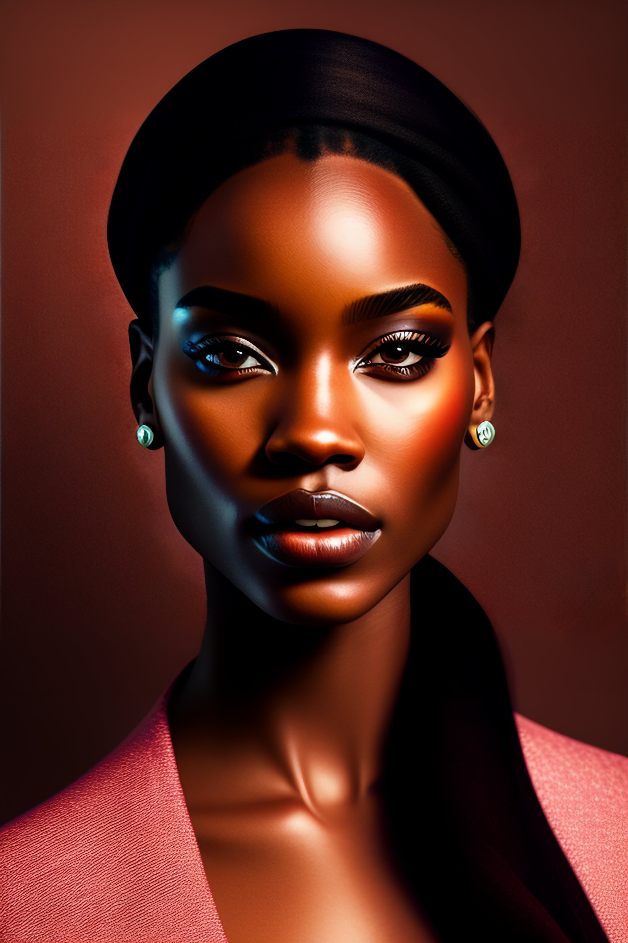 Lexica - A beautiful brown skinned african american woman, photo ...