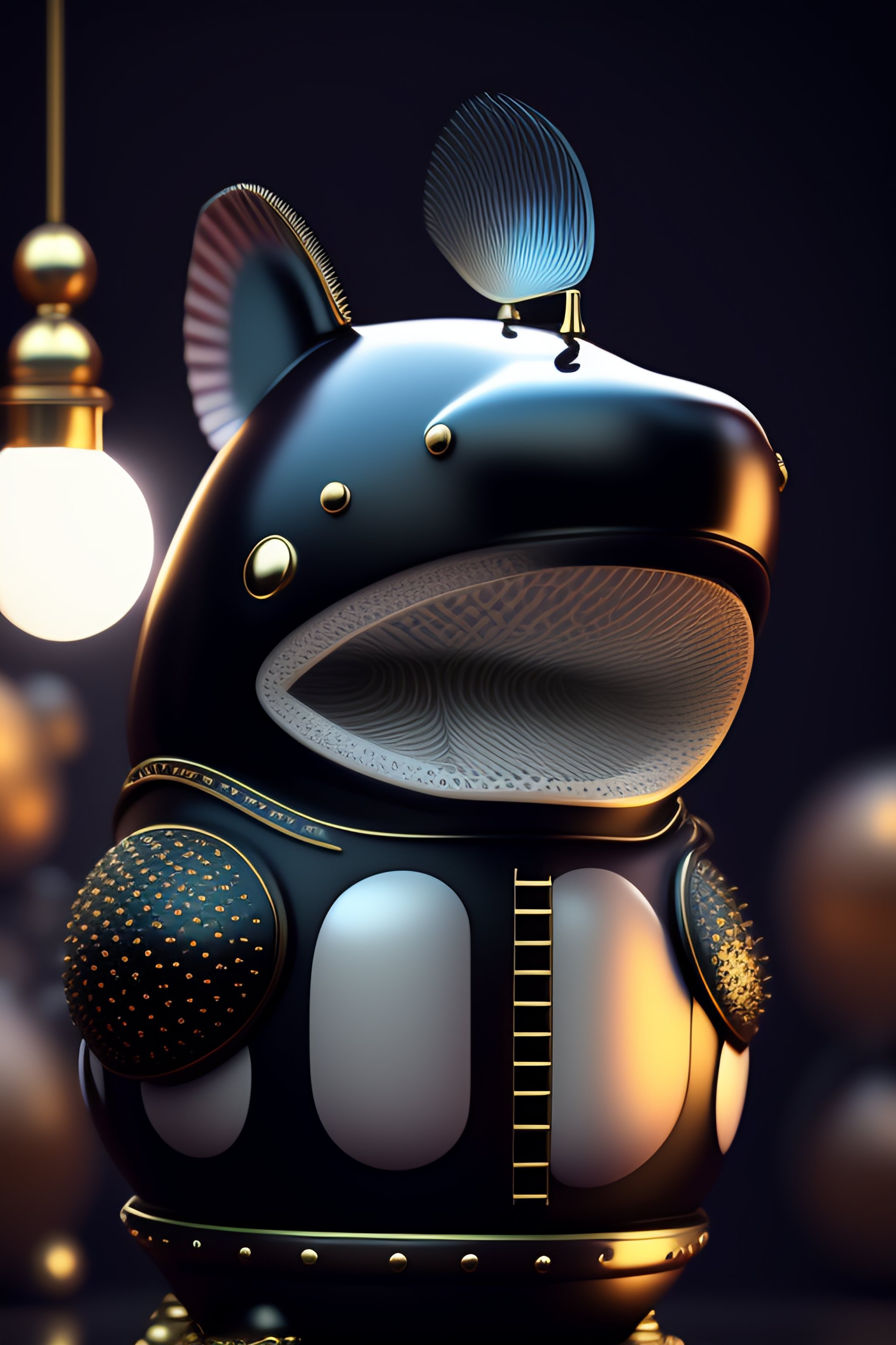 Lexica - Puffer fish animatronic, digital art, intricate, trending on ...