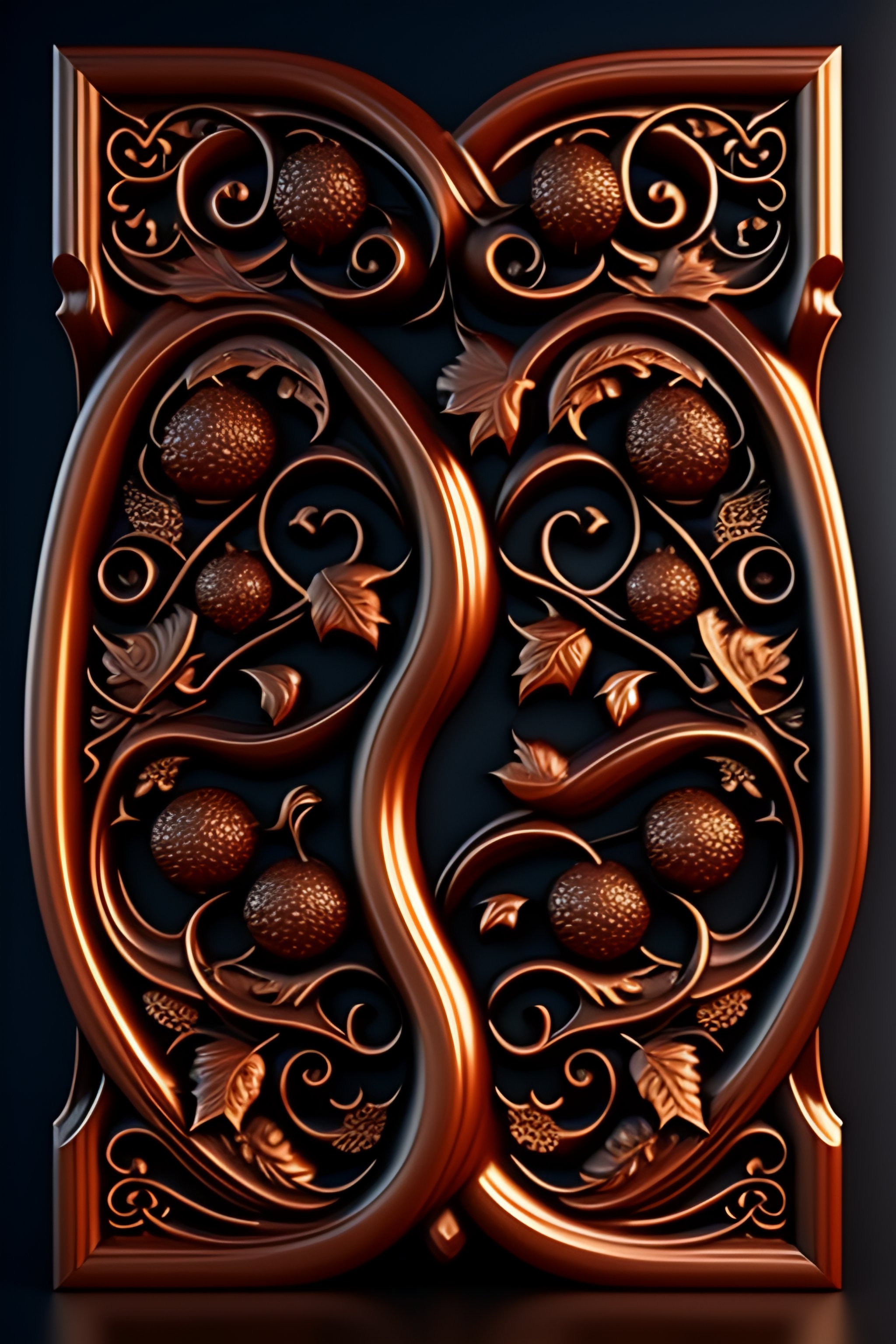 Lexica - Grape vines climbing, infinite detail, wood carving with ...