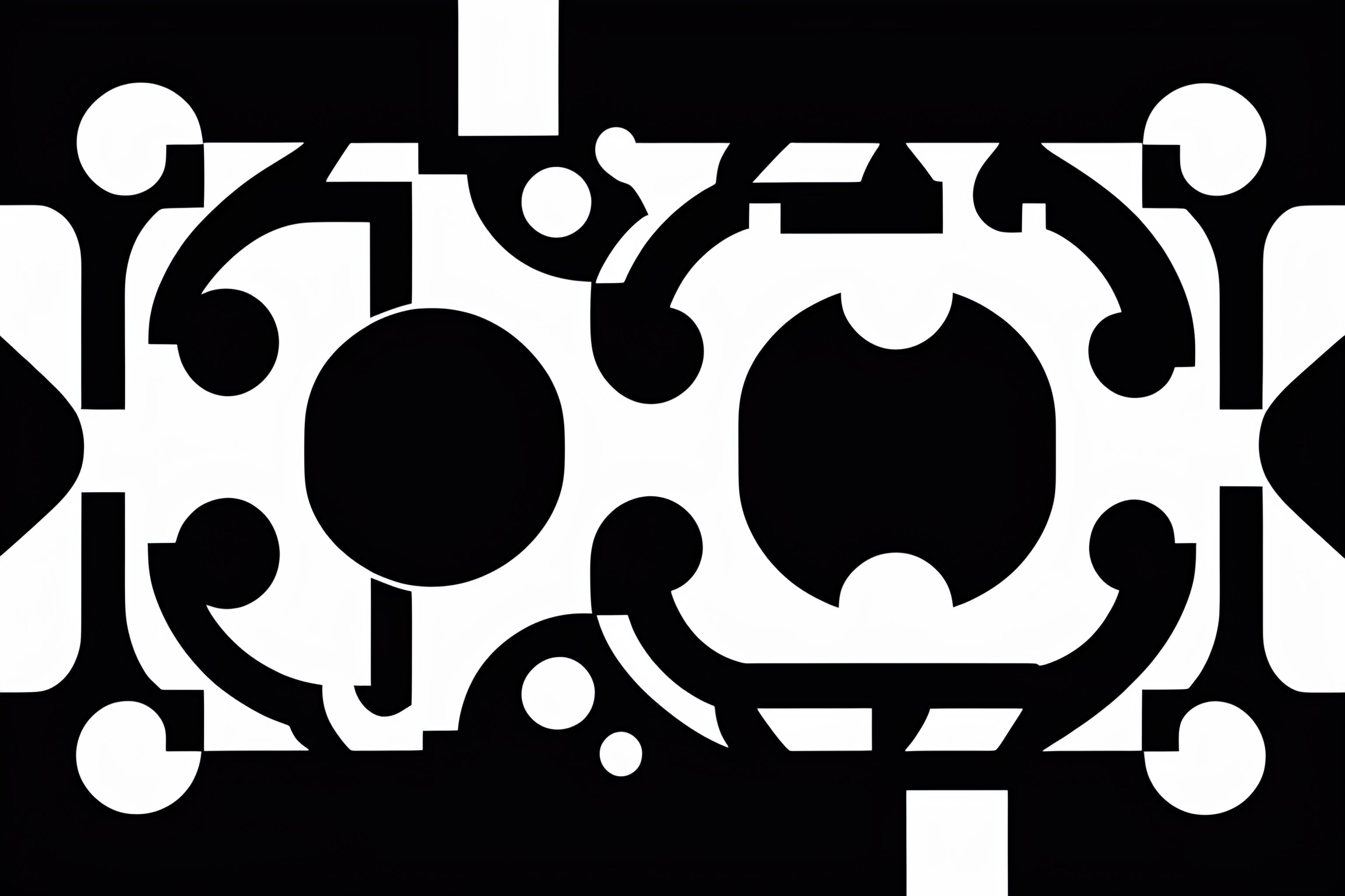 Lexica - Recursive minimalist 2d symbol for PARLATUR, black and white ...