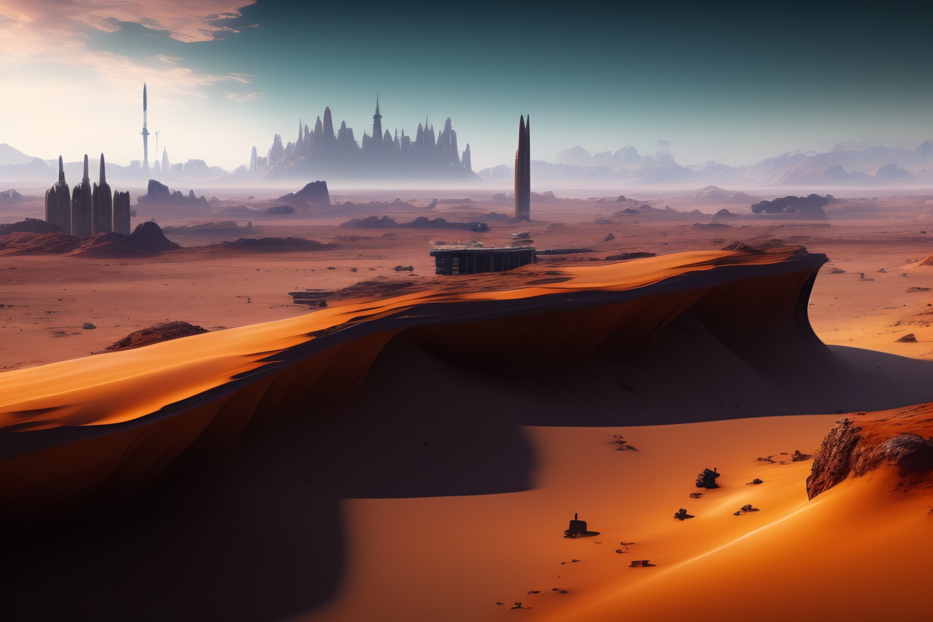 Lexica - Desolate planet with abandoned city