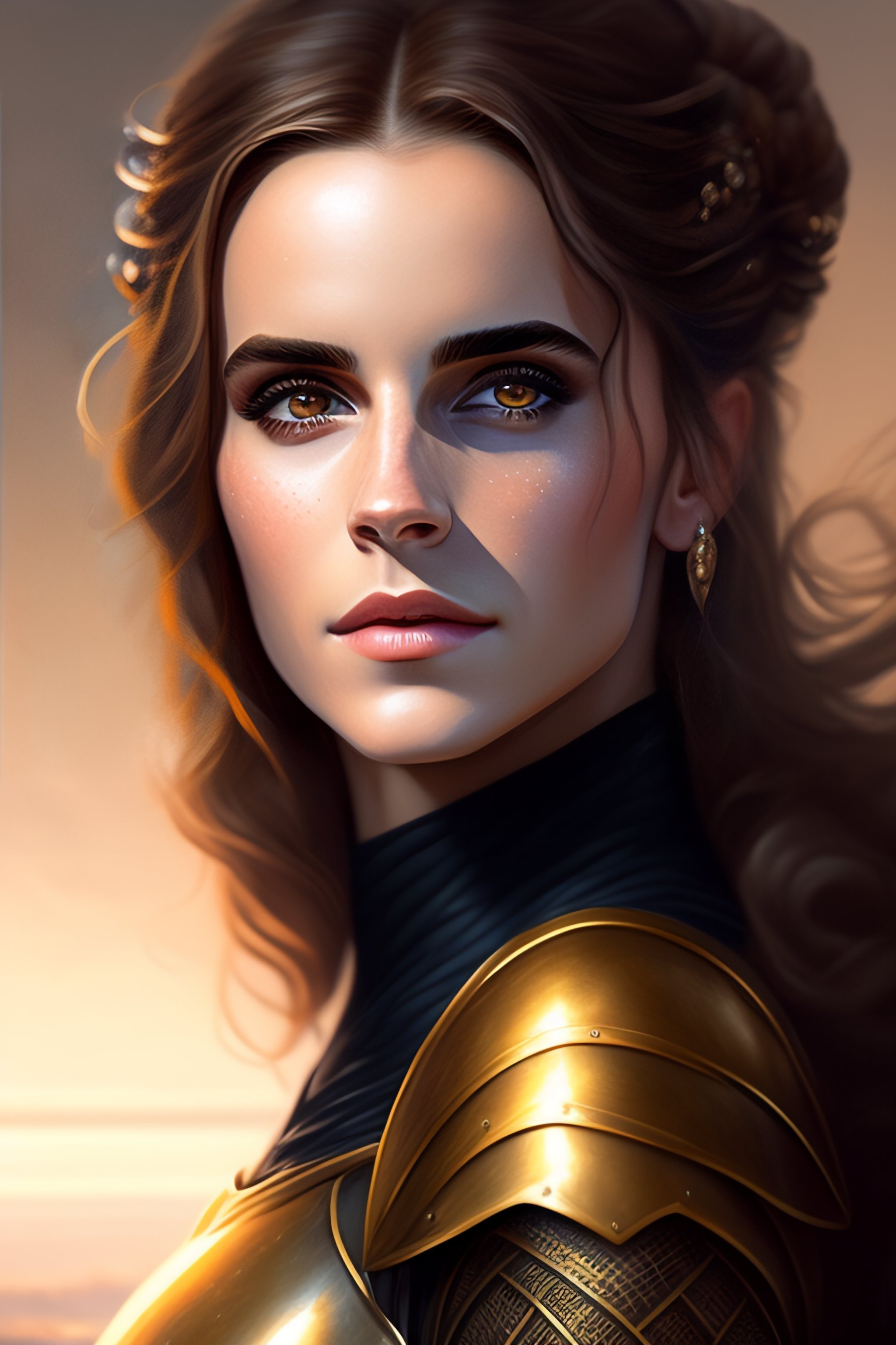 Lexica - Emma watson Muscular and powerful medieval knight woman ...