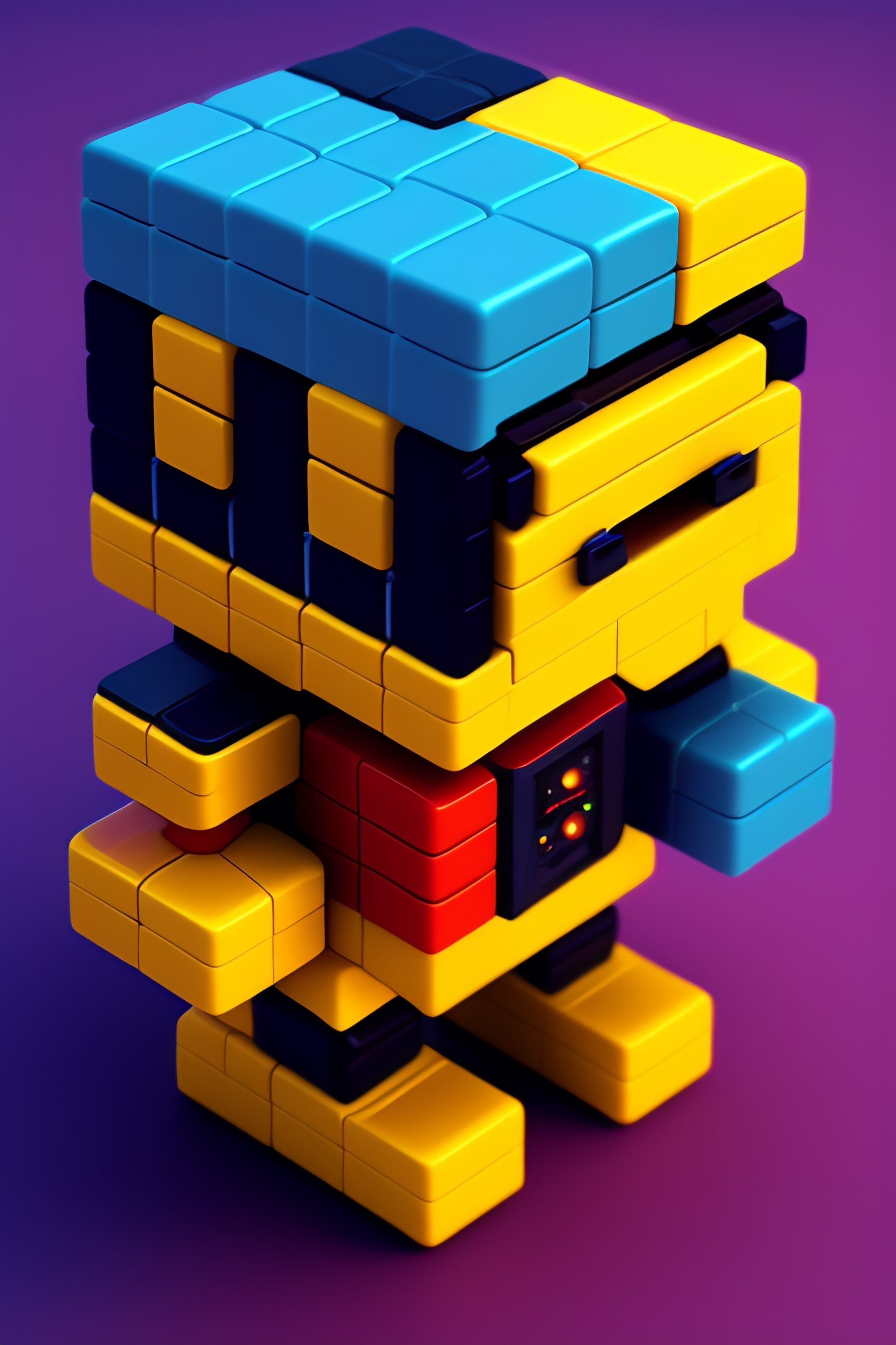 Lexica - Voxel art robot