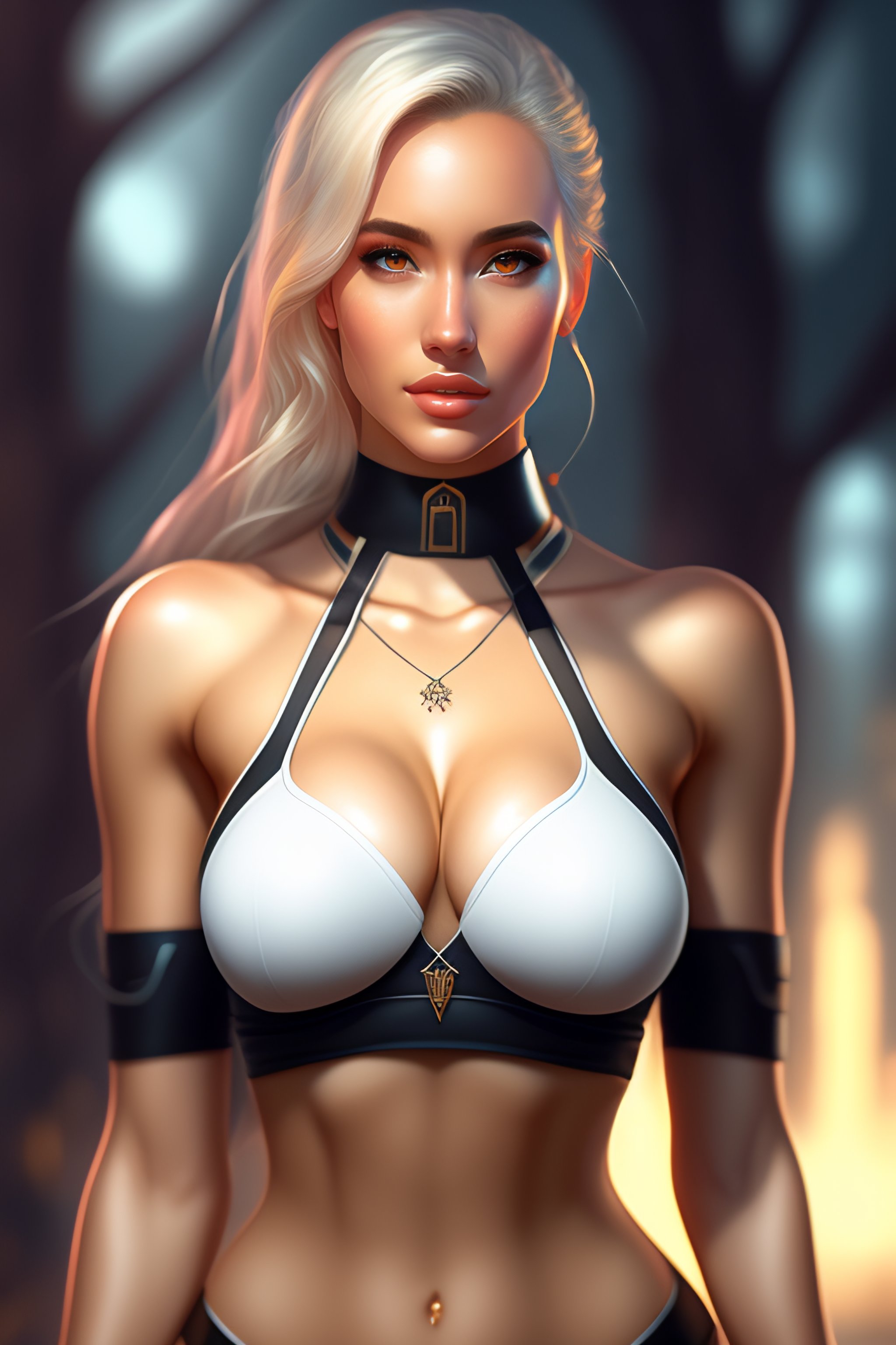 Lexica A Masterpiece Ultrarealistic Ultradetailed Full Body View Of Sexy Anime Girl That Looks