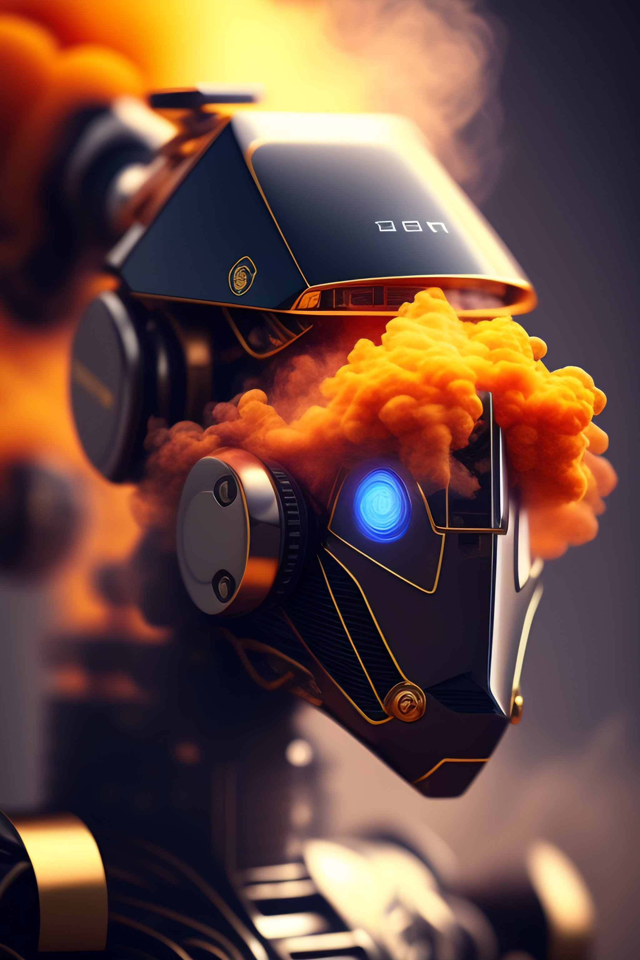 Lexica - Ethereum robot detail smoke