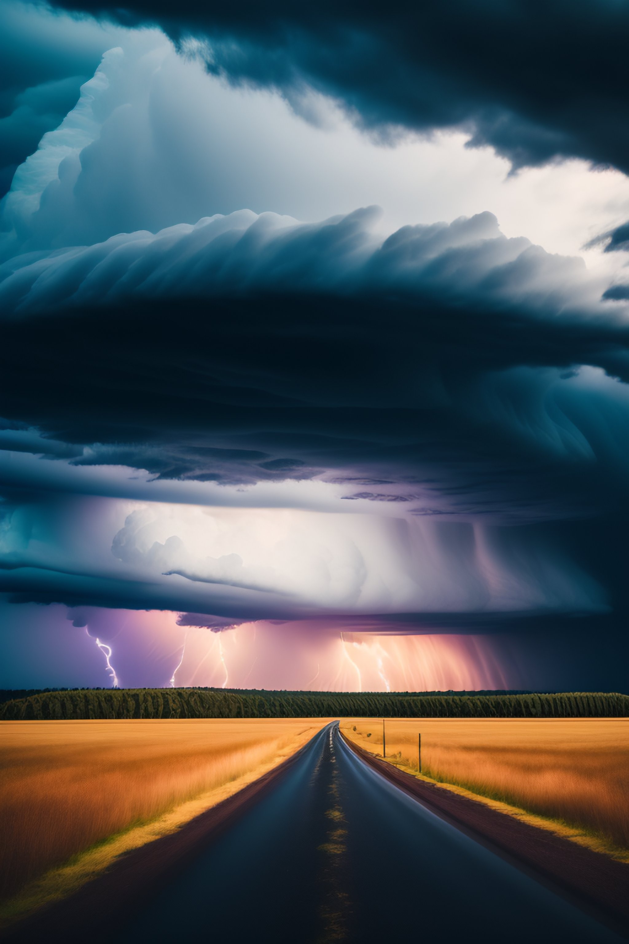 Lexica - Sky with dark clouds and storm, 8k realistic photography