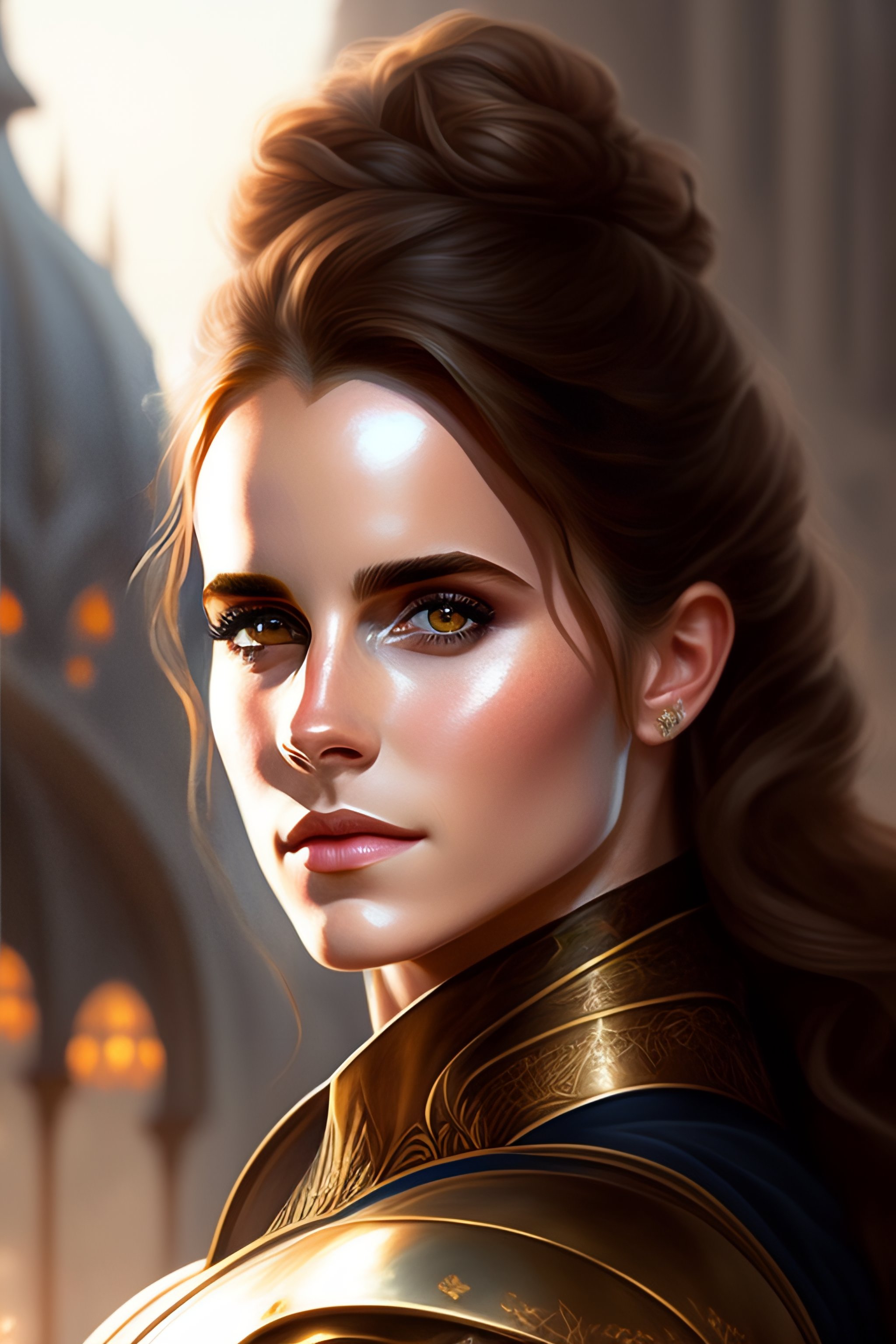 Lexica - Emma watson Muscular and powerful medieval knight woman ...