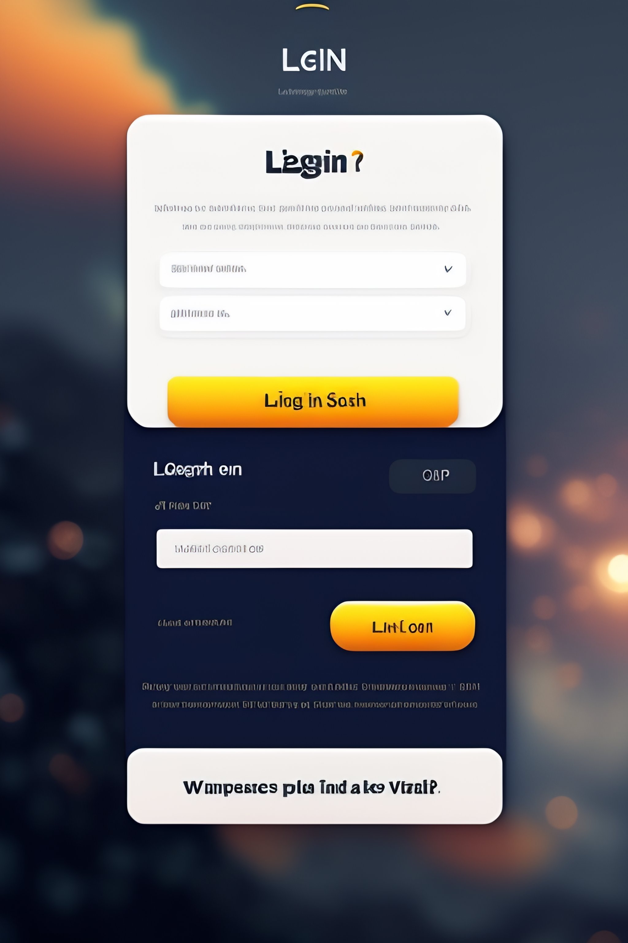 Lexica - Login signup page