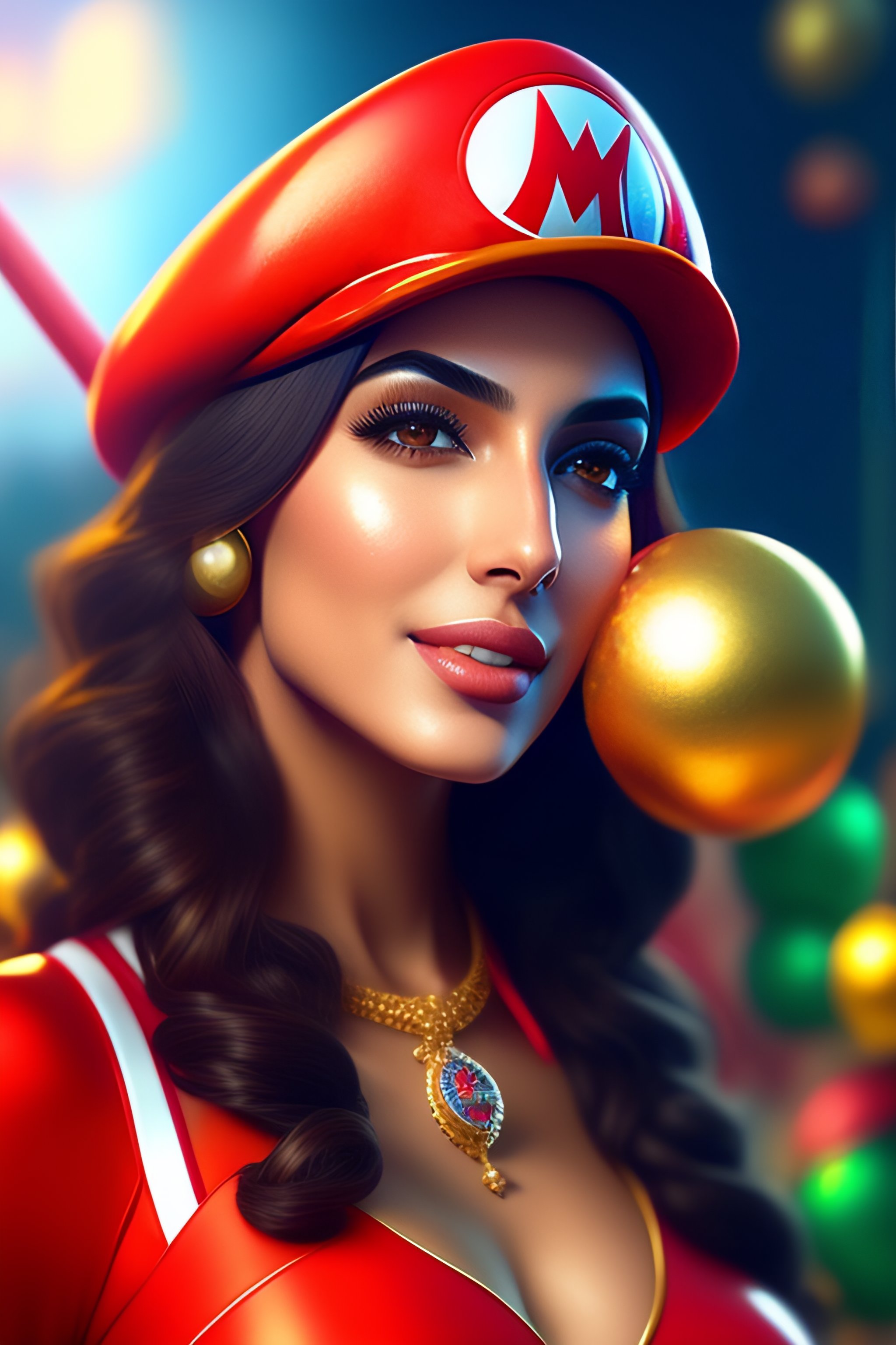 Lexica - Kiara advani as a super mario game character, hyper detailed ...