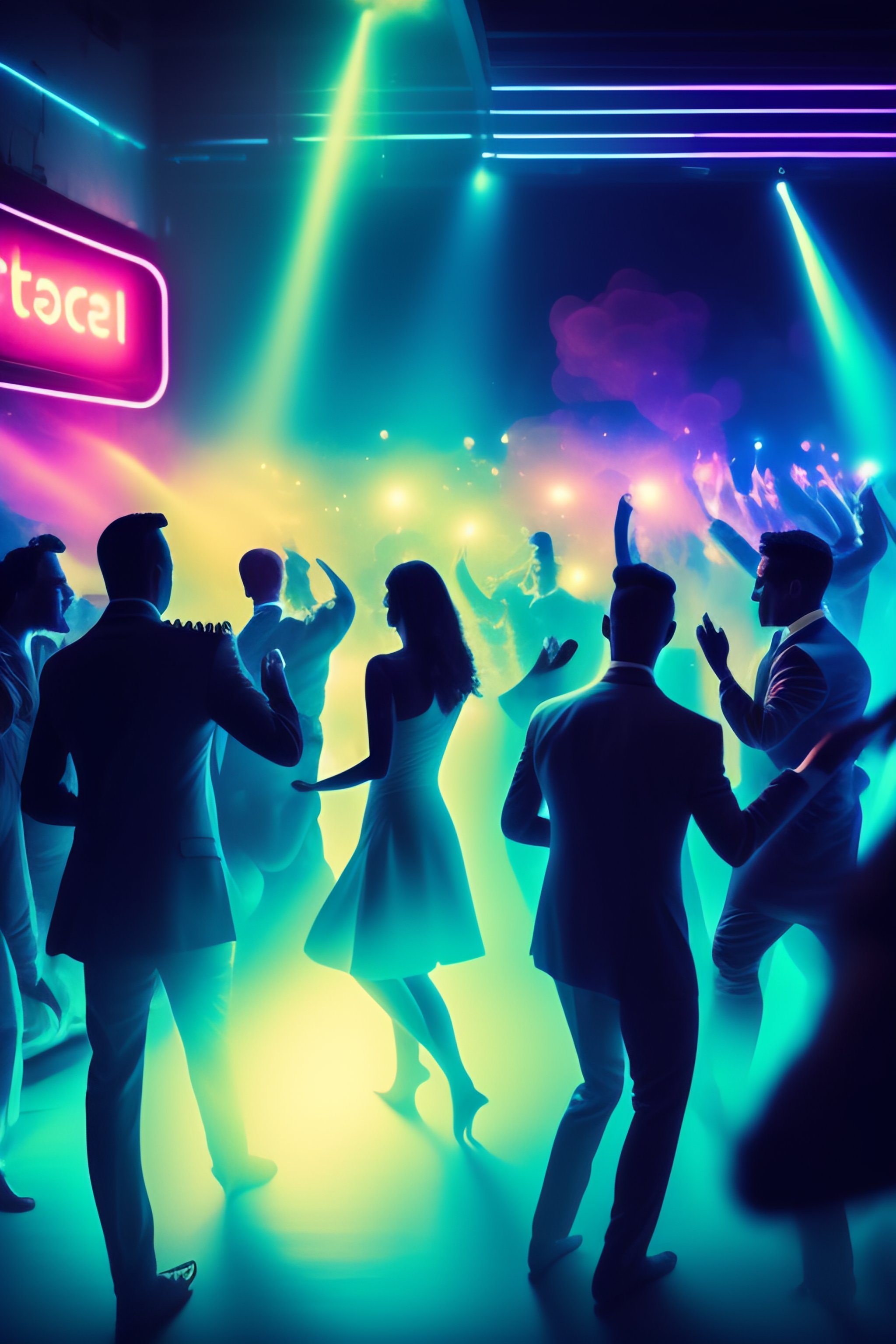 Lexica - Dance party at a bitcoin night club