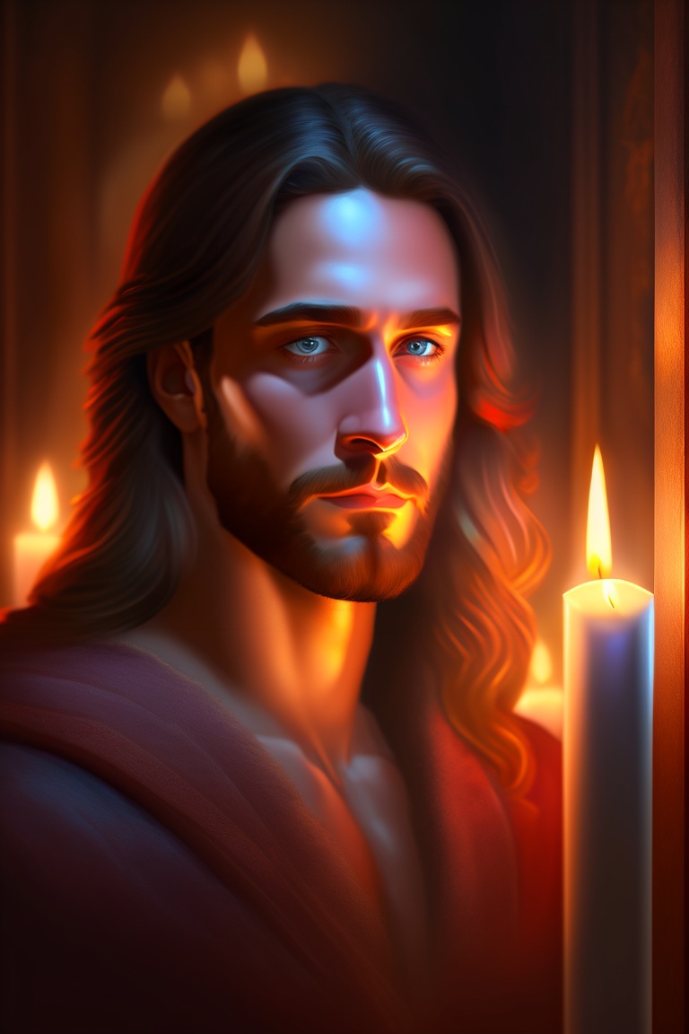 Lexica - Jesus Christ, Adobe Photoshop, Realistic Digital Painting ...