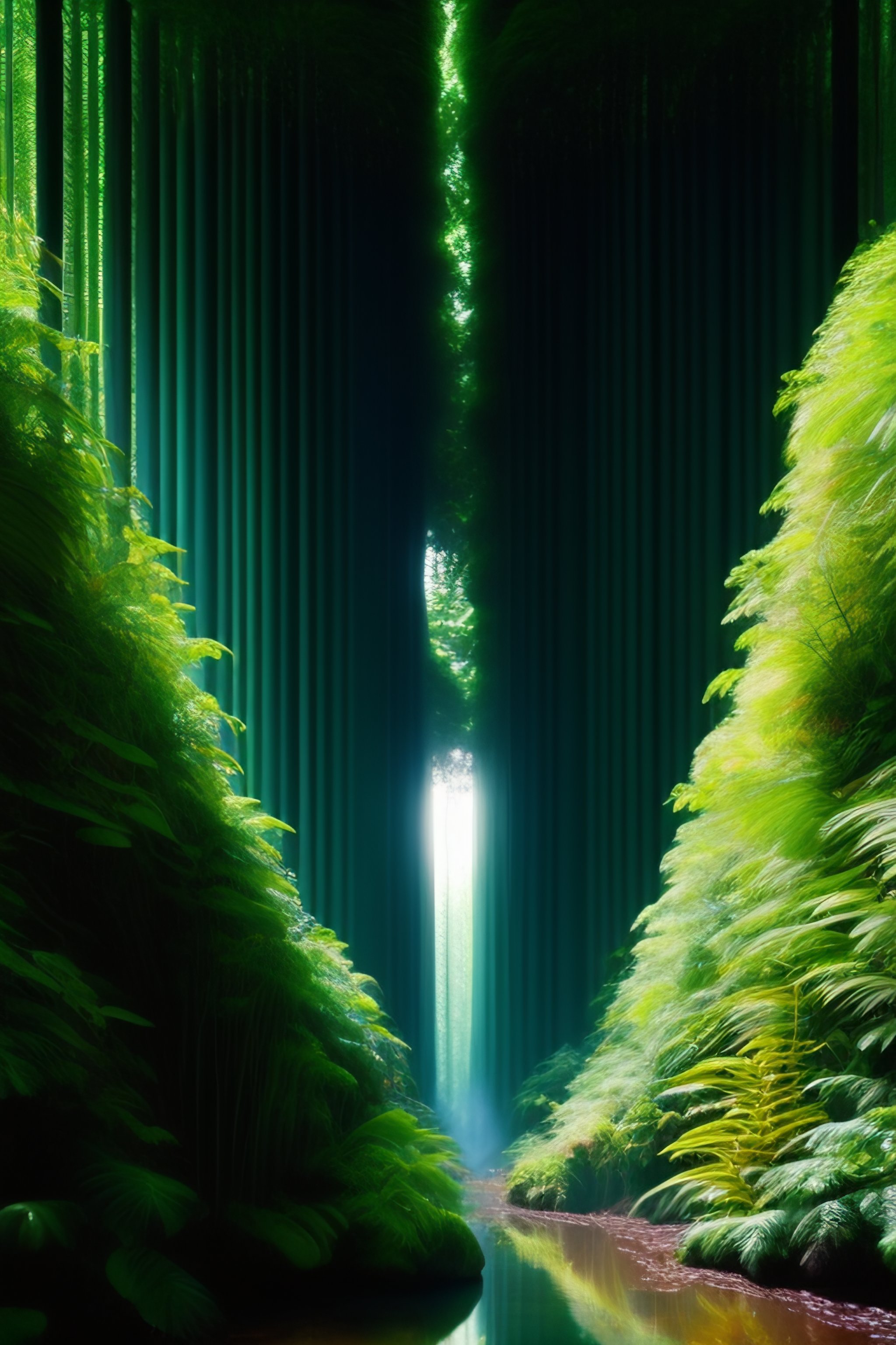 Lexica - Vibrant fantasy, photo-realistic, beautiful jungle, hyper ...