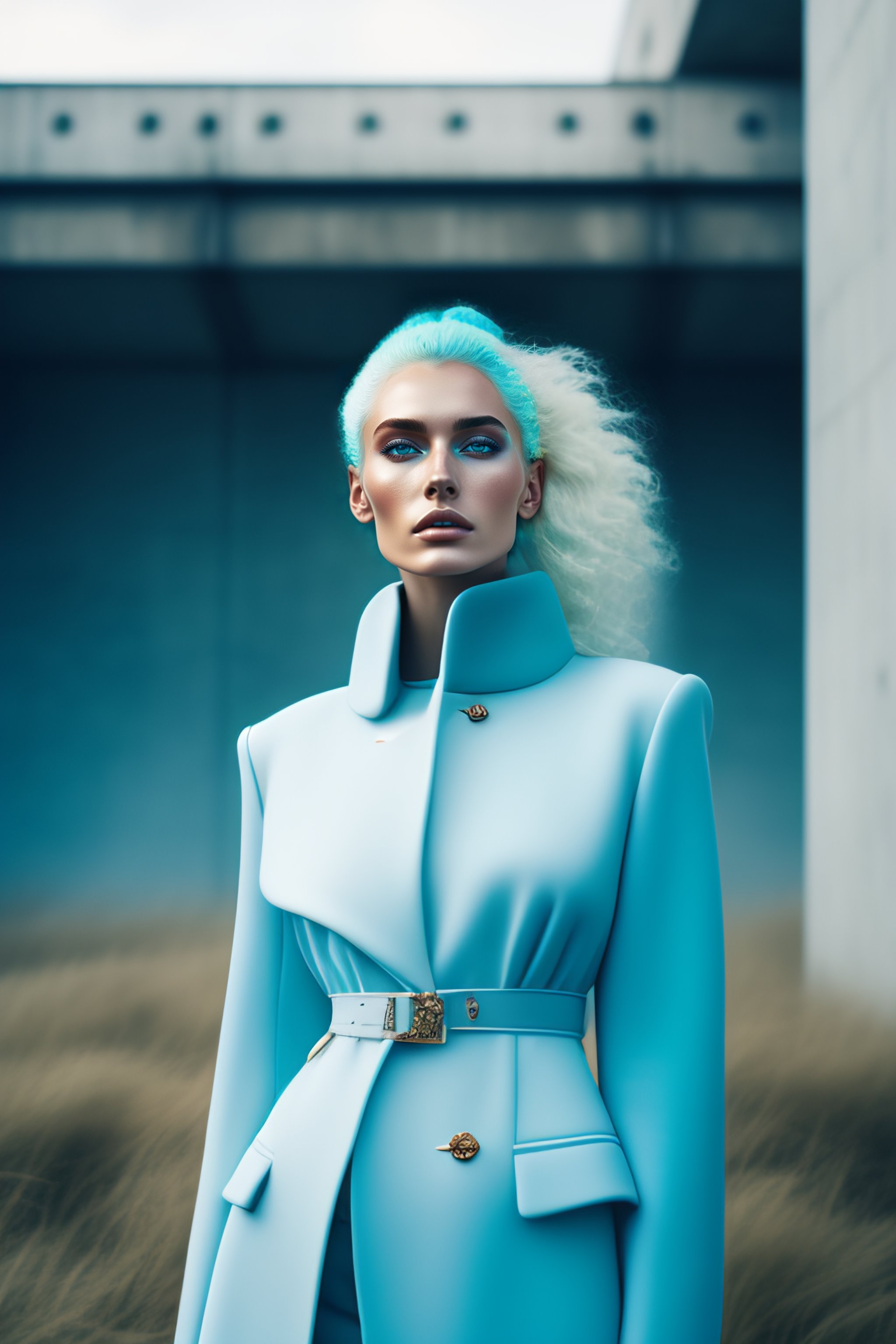 Lexica - Portrait of haute couture beautiful russian fashion model with ...