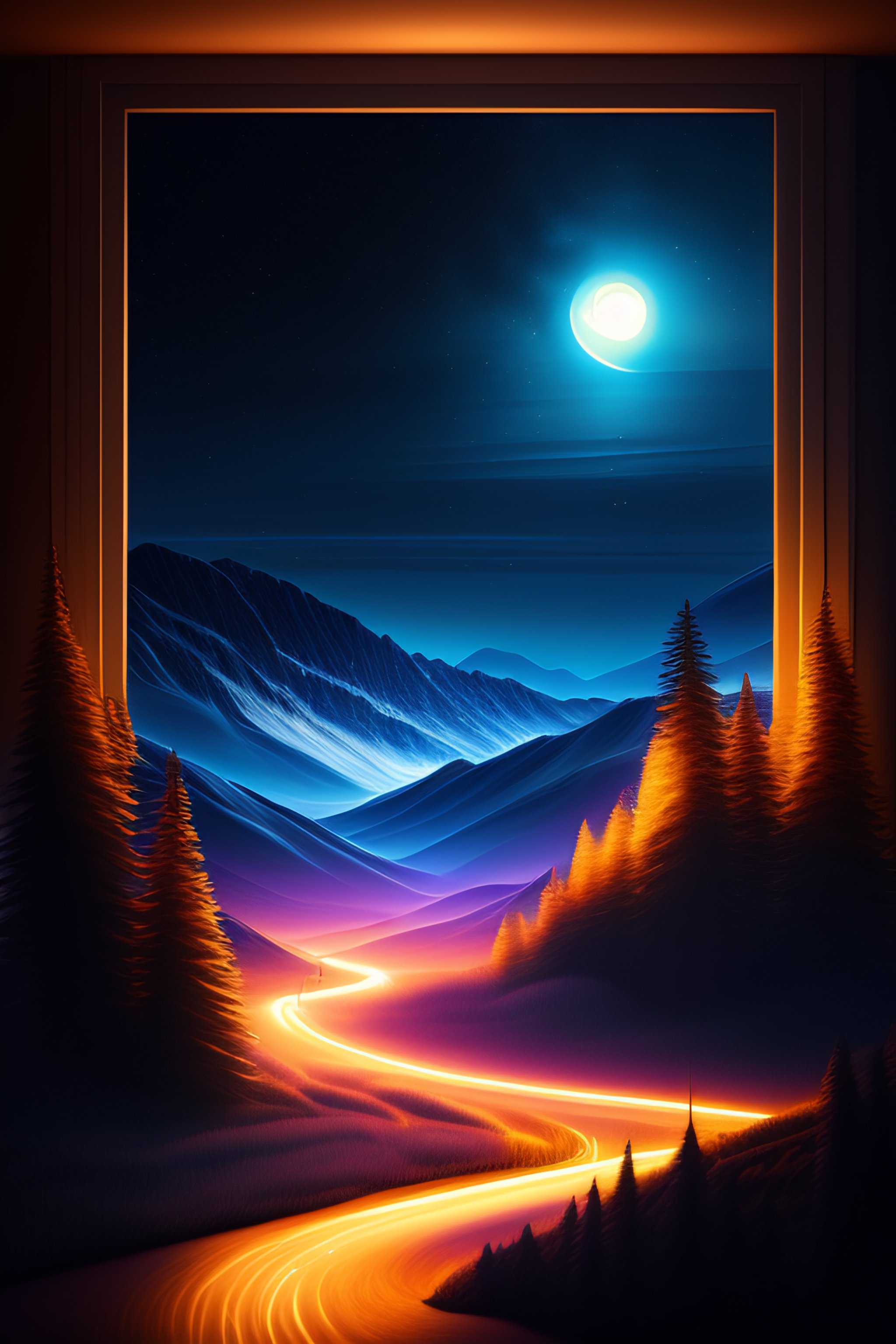 Lexica - Night scenery