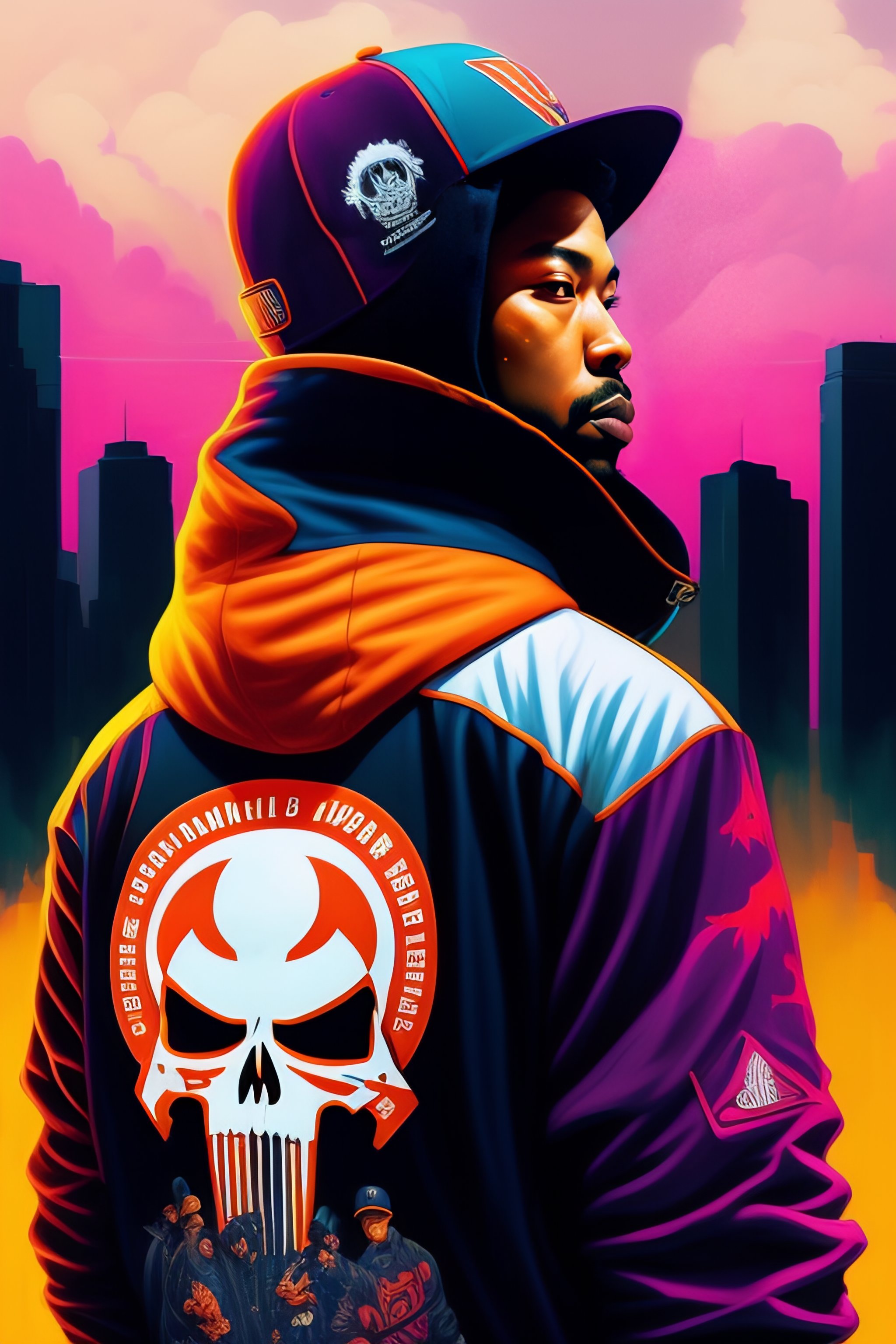 Lexica - The punisher, zombie full body hiphop streetwear drip, tristan ...