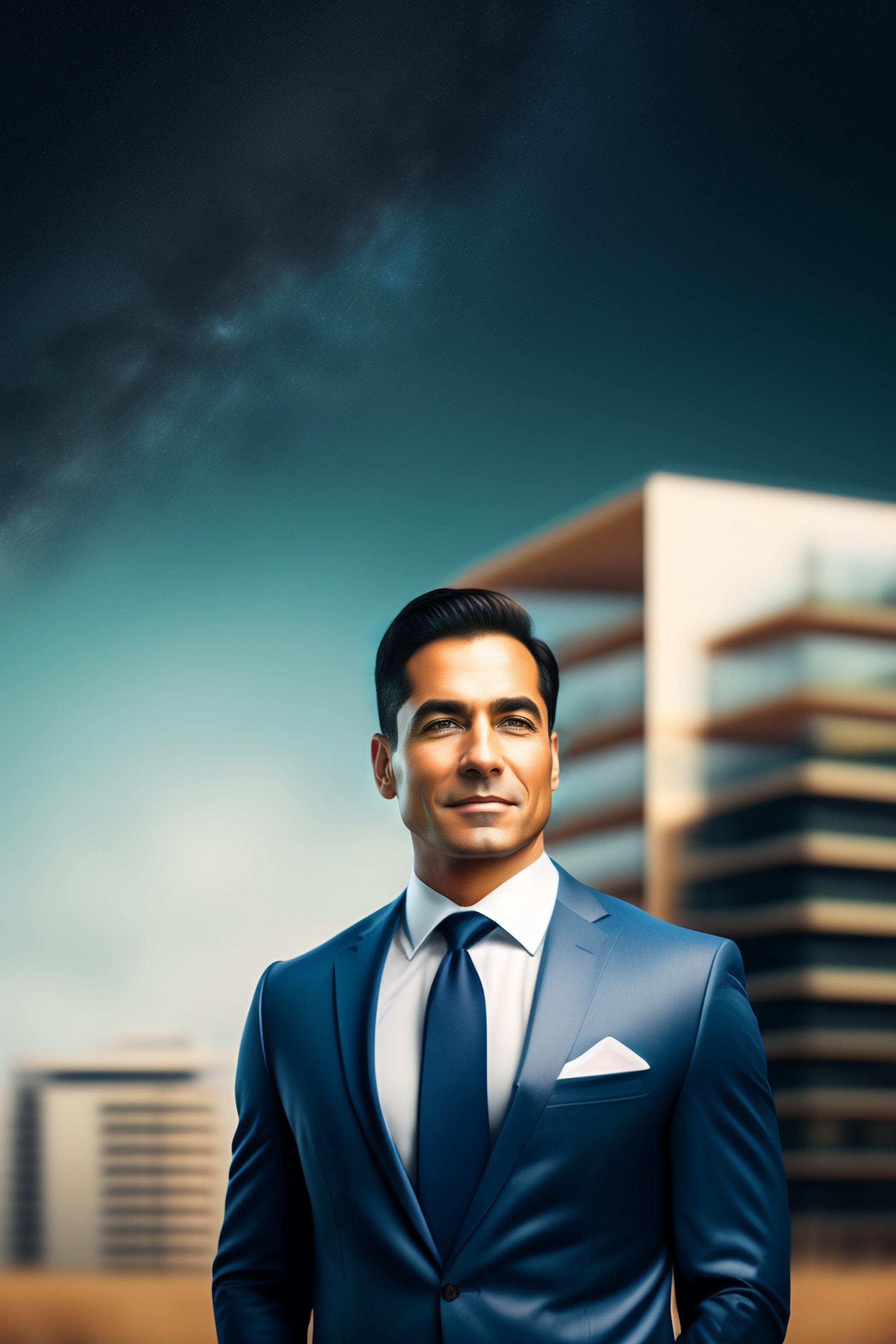 Lexica - Portrait of a real estate broker