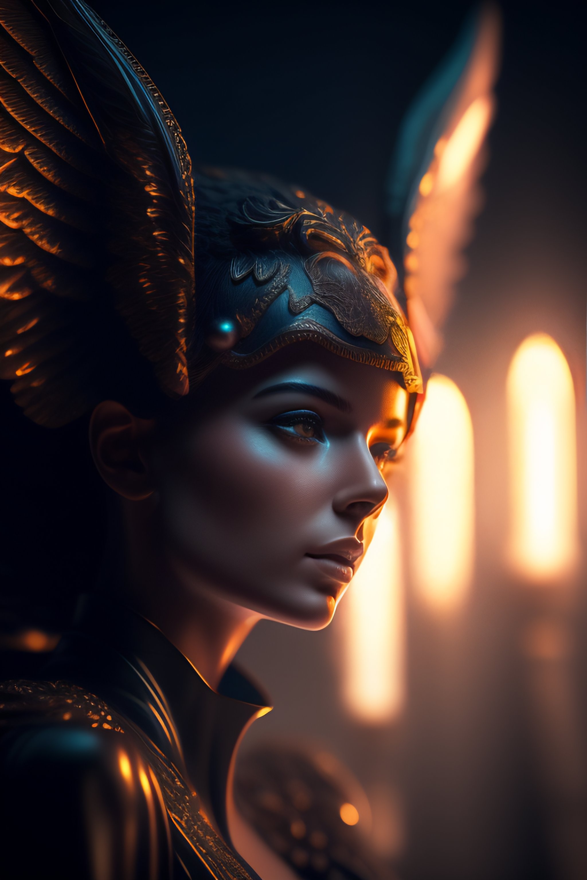 Lexica - "A technological winged demon, ultra-detailed cinematic from ...