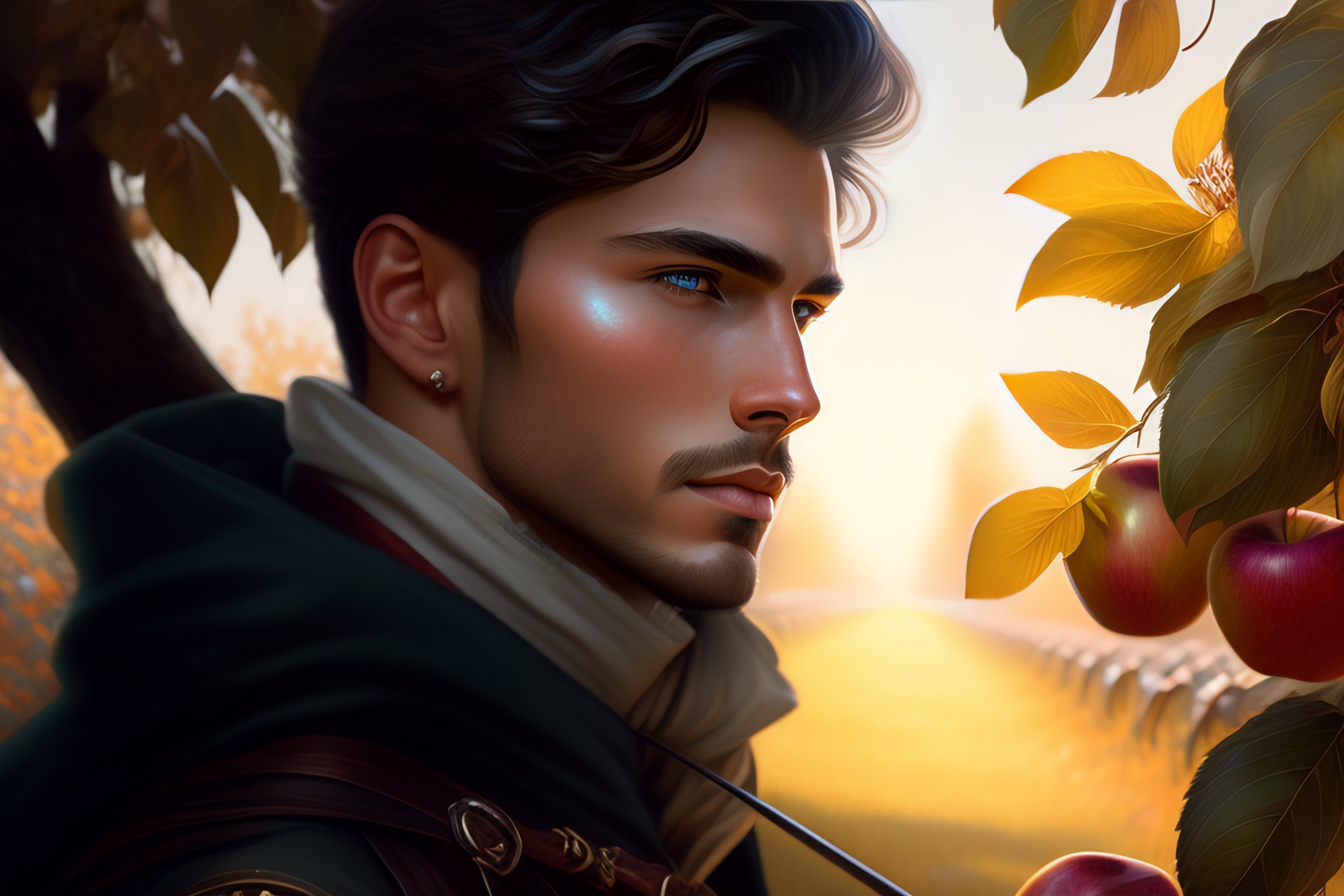 Lexica - Photo of a young poor man holding an axe, standing at a ...