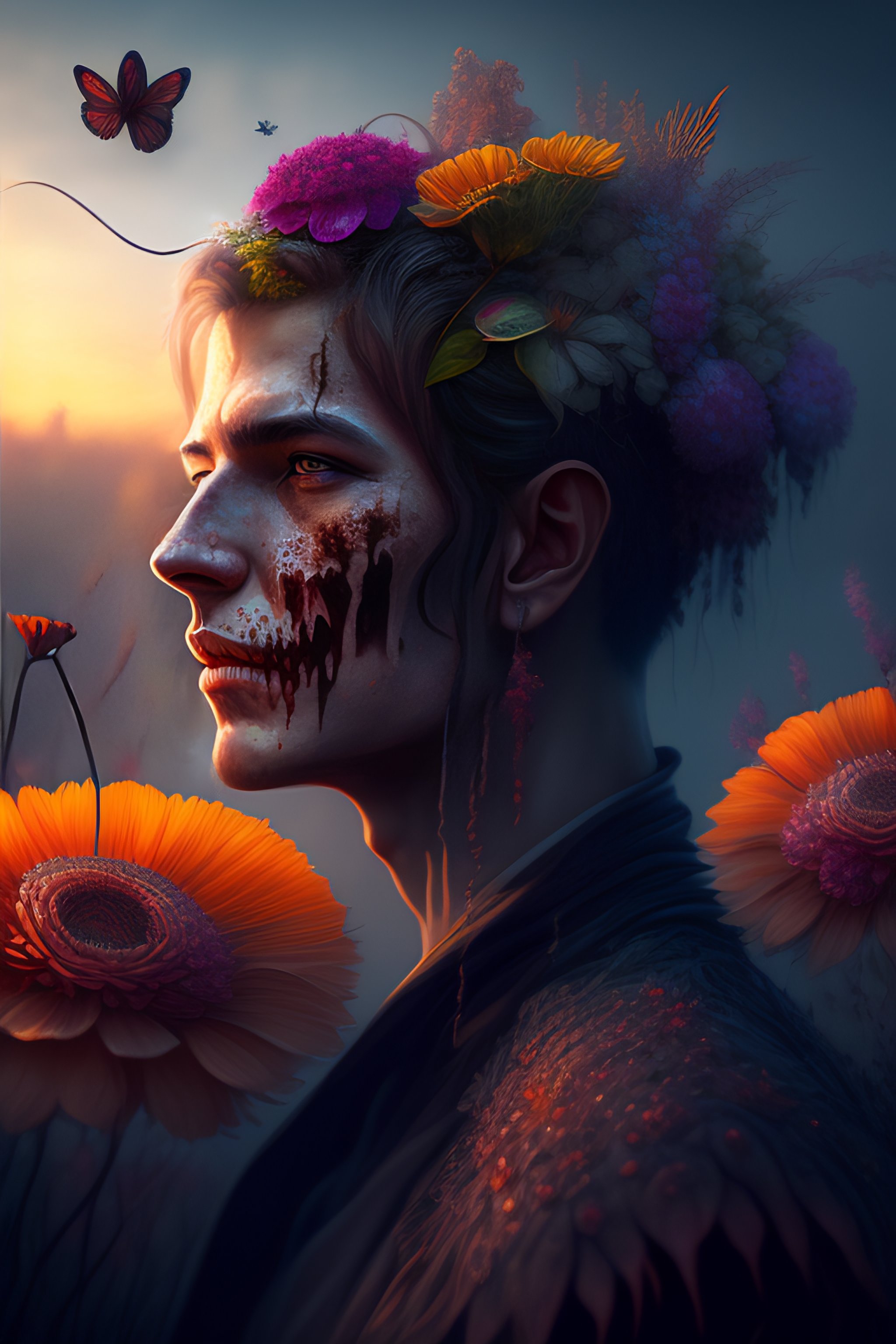 Lexica - A extremely disturbing horror photograph of walking dead ...