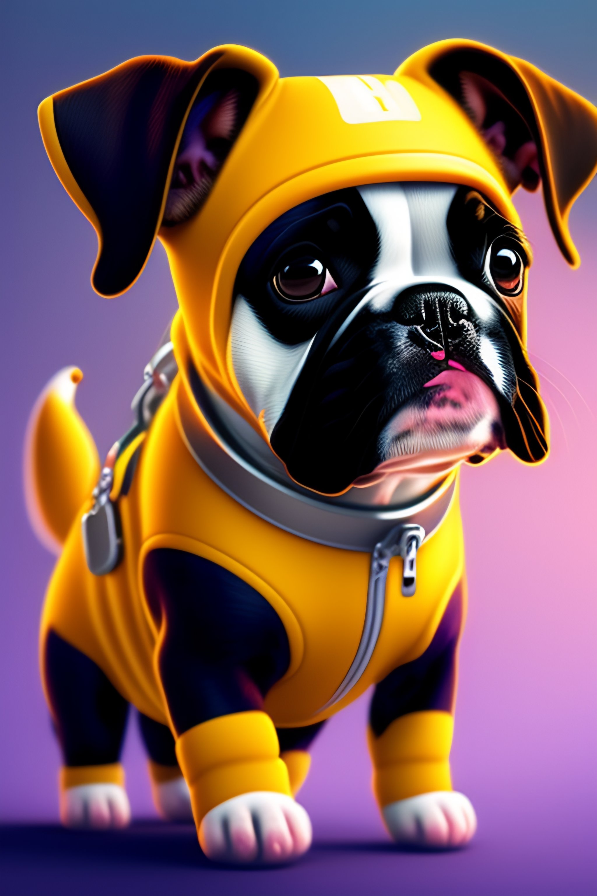 Lexica - Cute and adorable cartoon boxer dog baby with astronaut gear ...