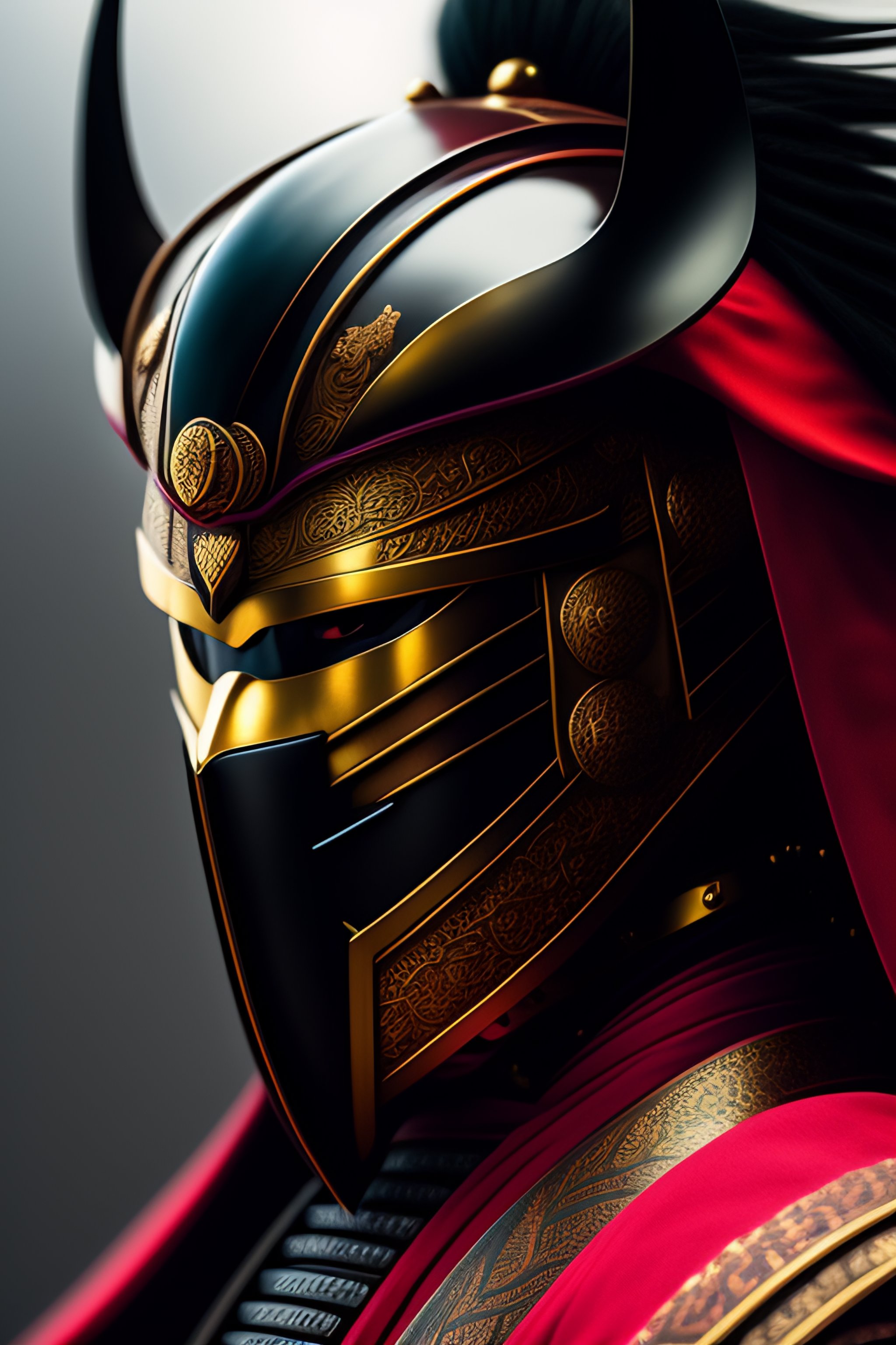 Lexica - Samurai armour mask anime japan