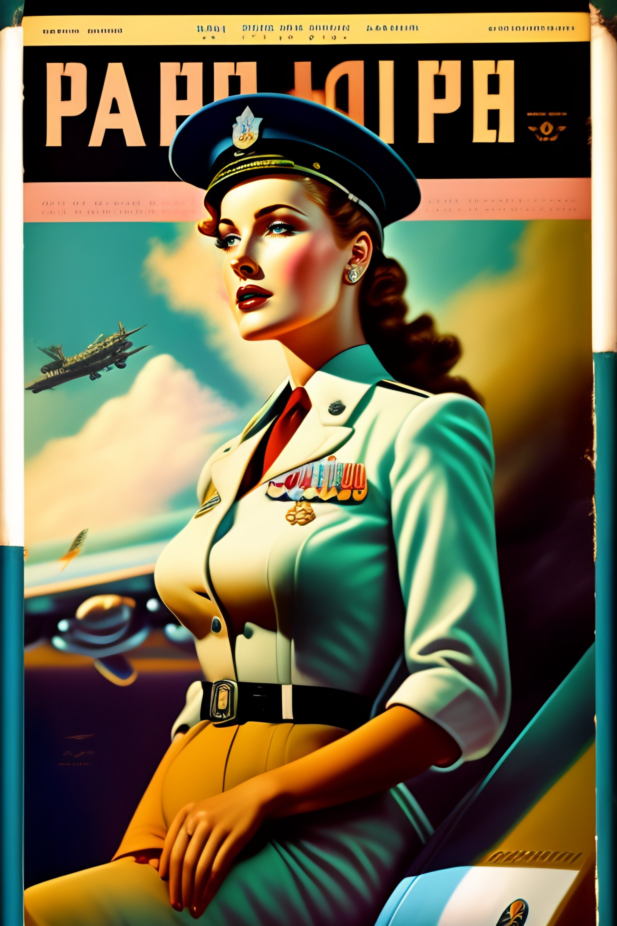 Lexica - 1945 pulp magazine cover, a beautiful woman in American ...