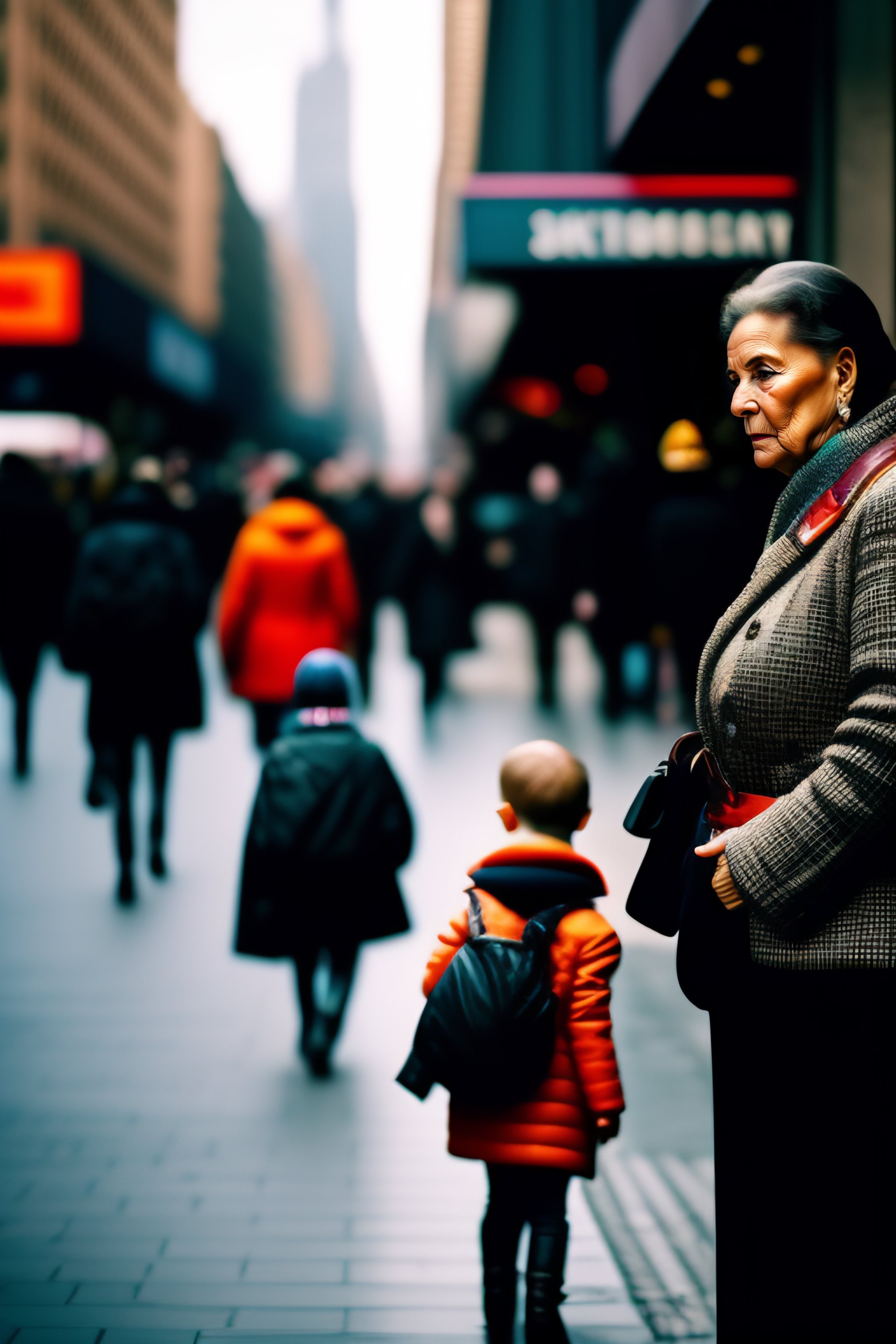 Lexica - William Klein street photography ,random humans, complex ...