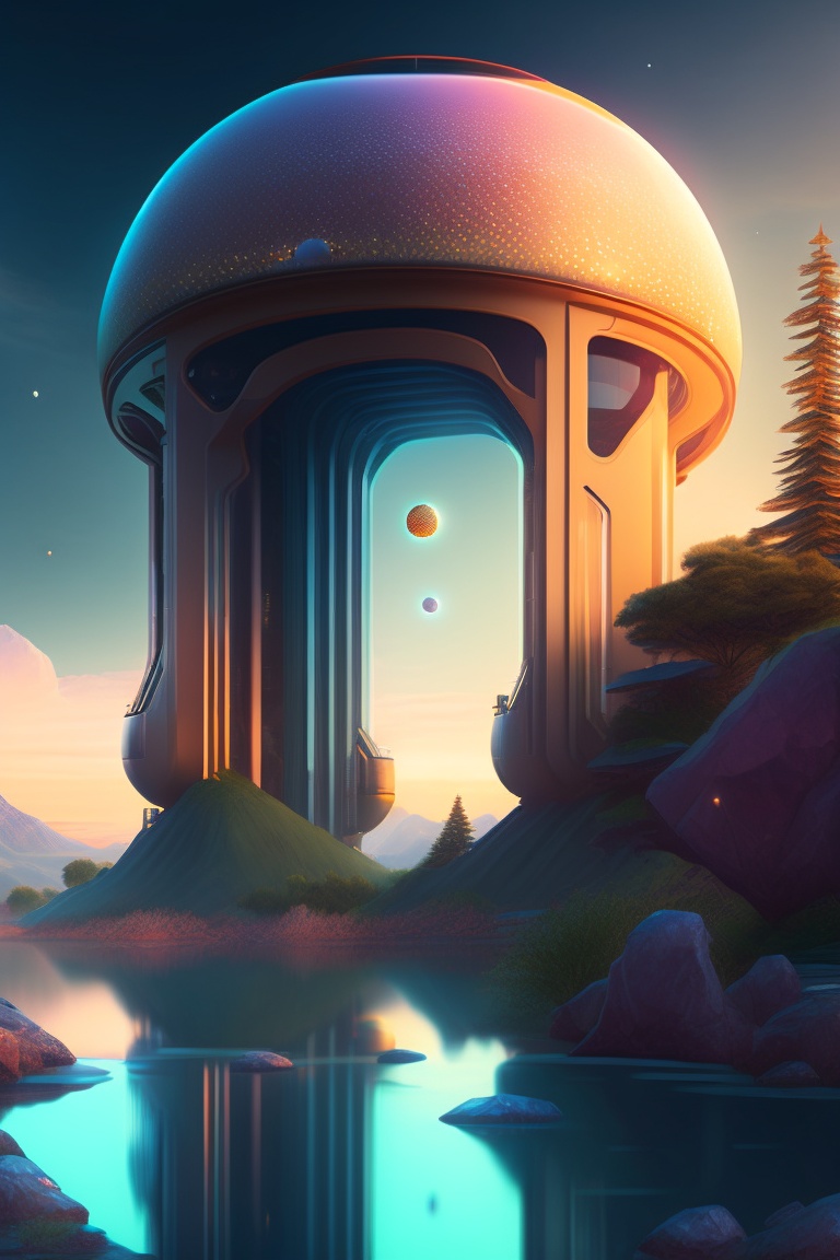 Lexica - An alien world with strange robot-like crearures, are building ...