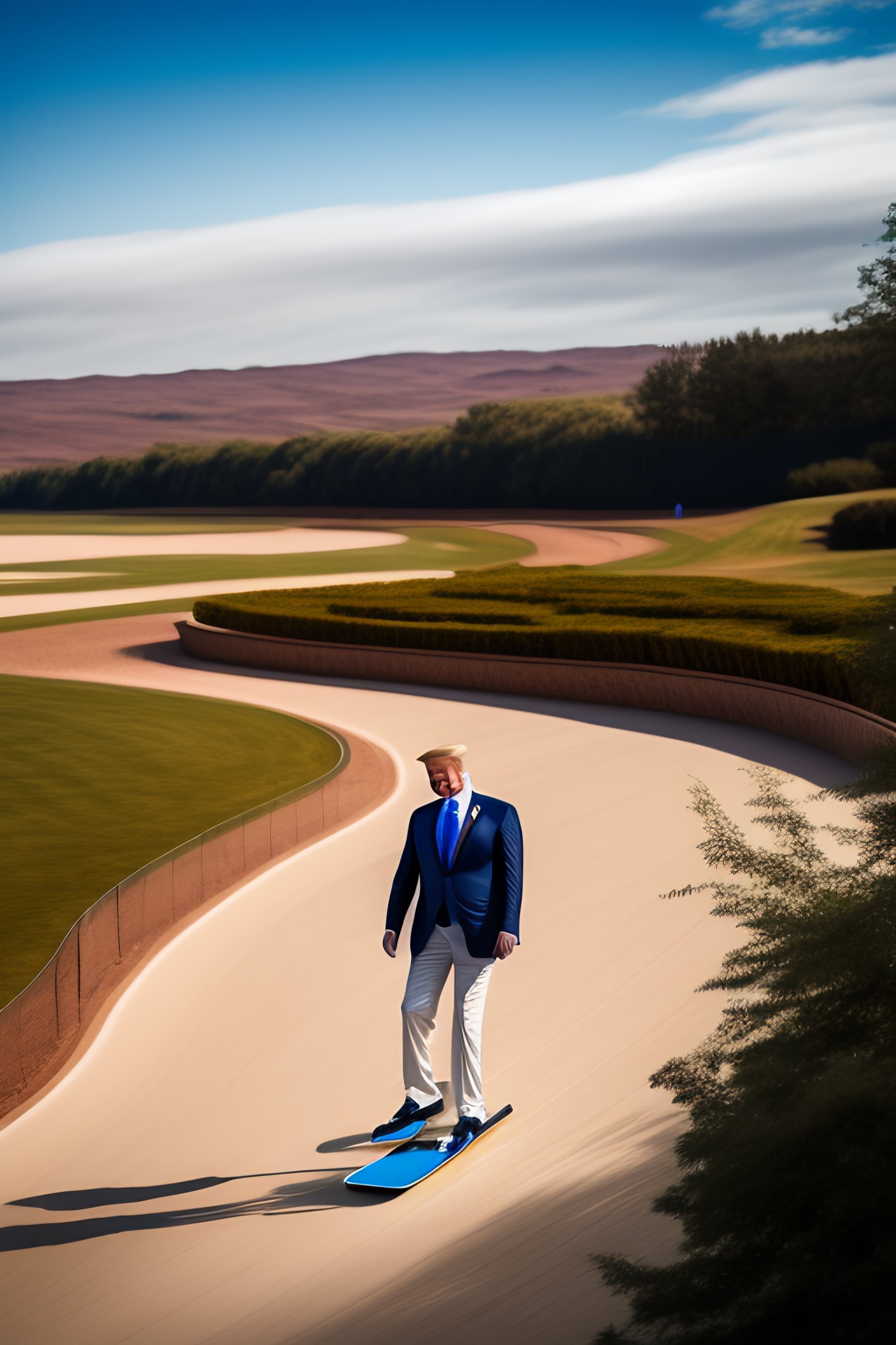 Lexica - Donald trump skating