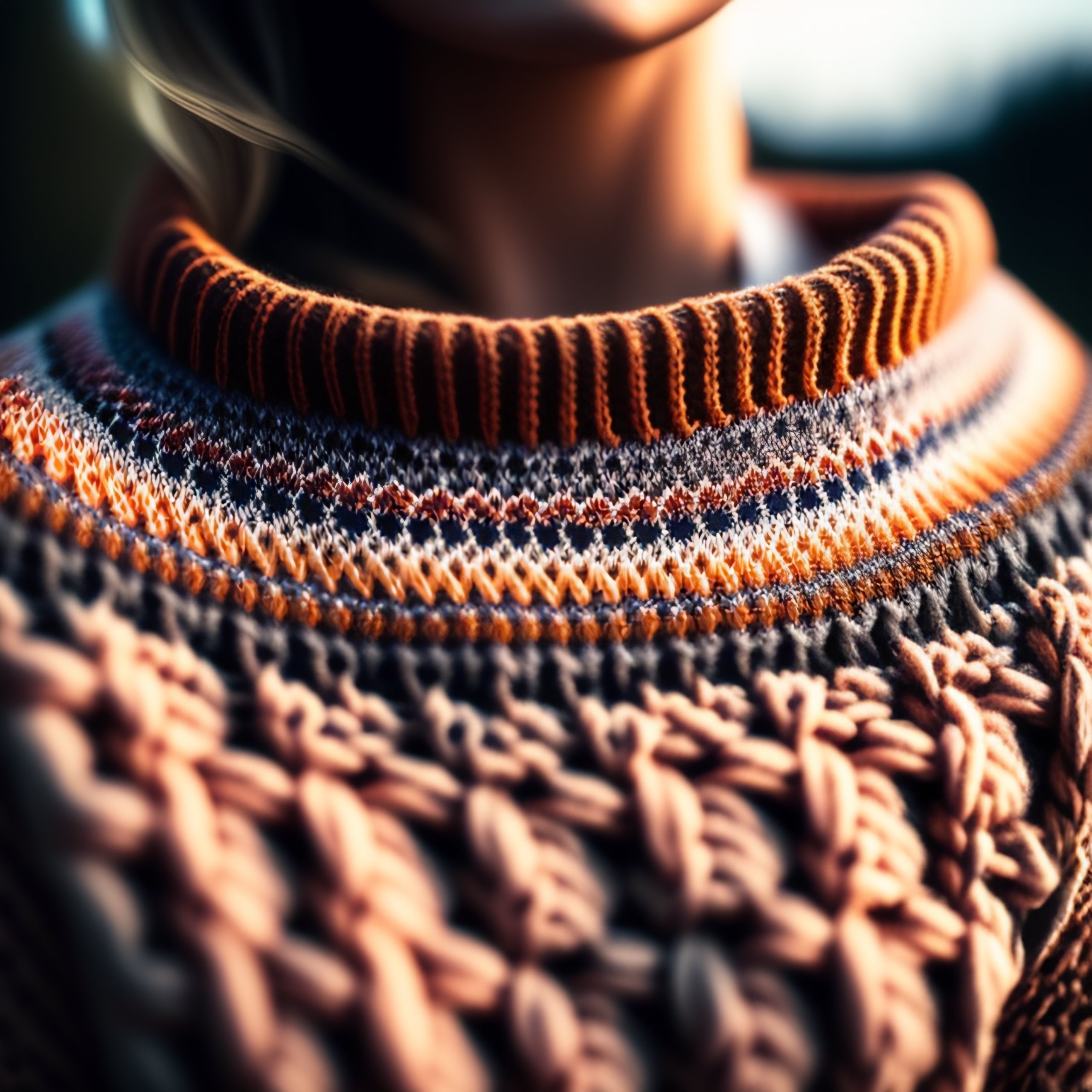 Lexica - A close up of a knitted sweater, professional photography ...