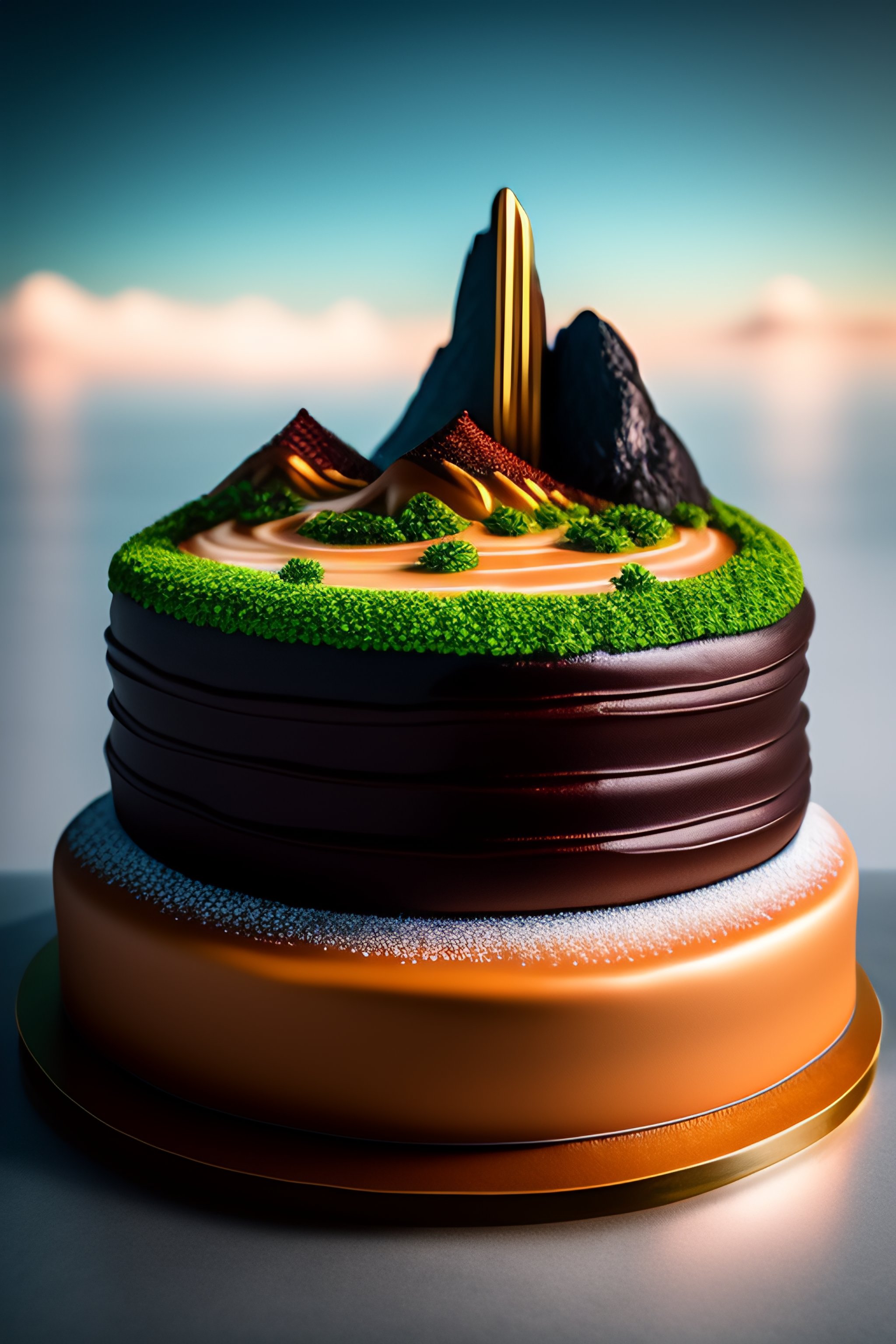 Lexica - Rio de janeiro cake 8k