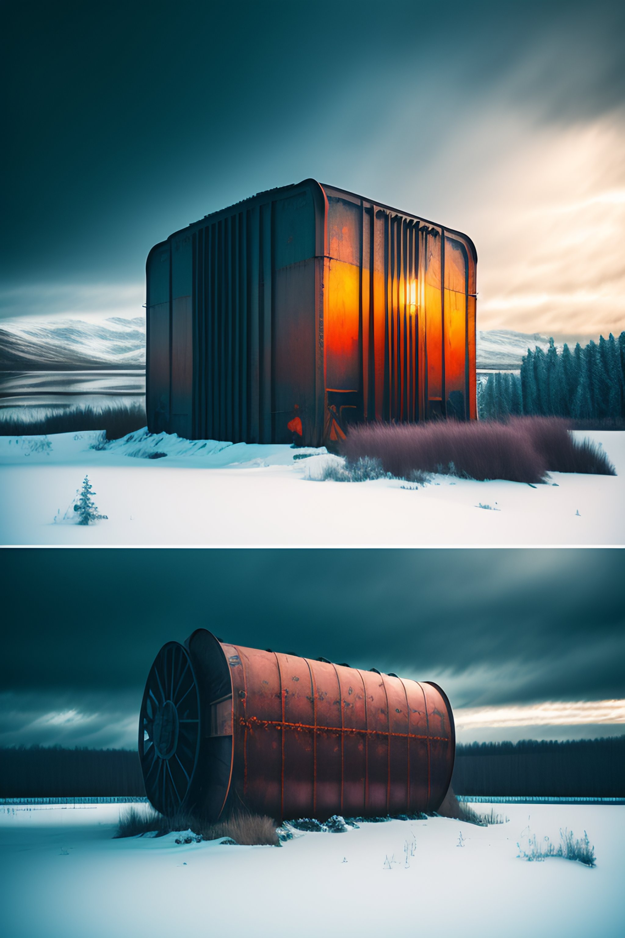 Lexica - Epic professional sci - fi digital art of a large rusty ...