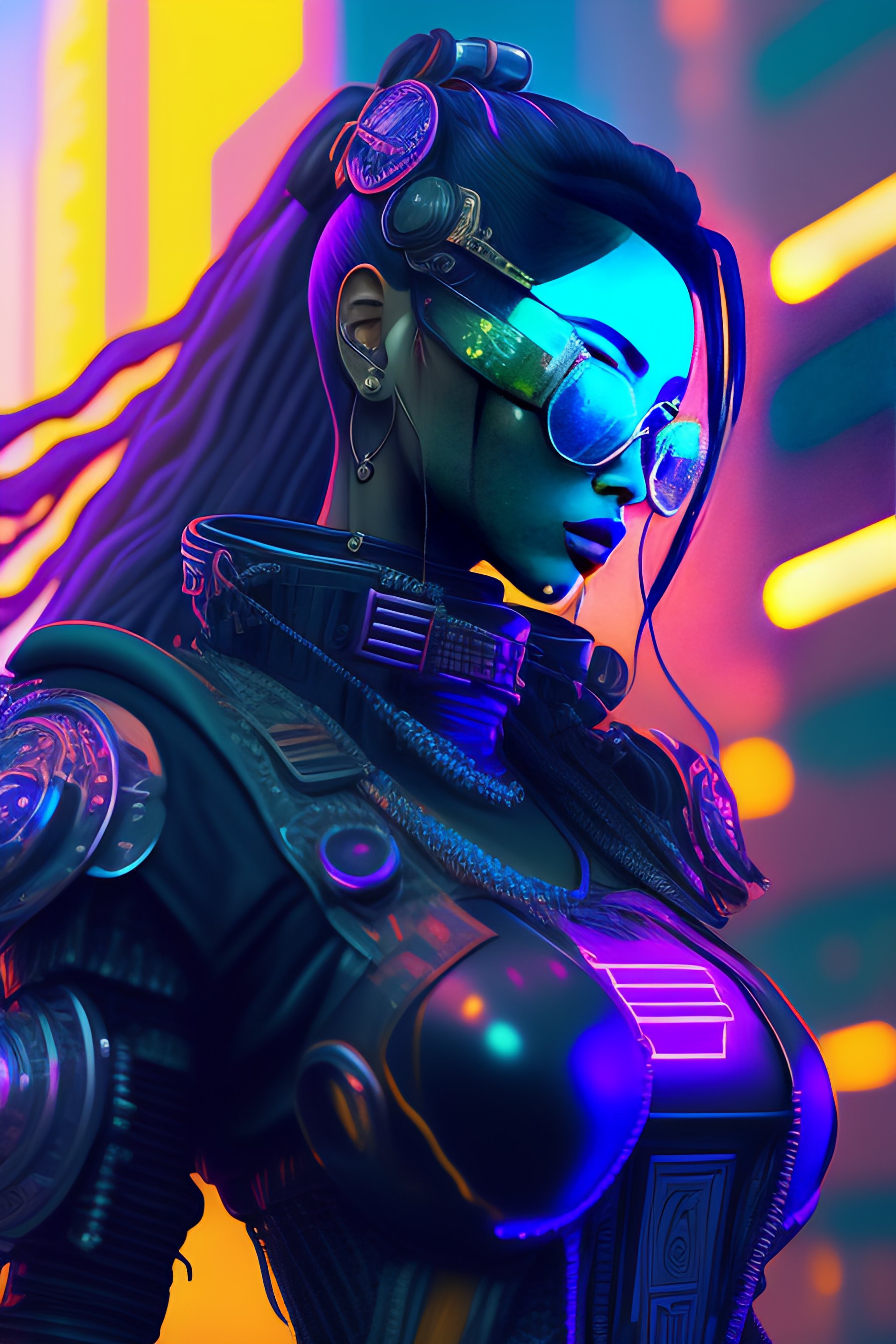 Lexica - A whirlwind of souls rushing inside the metaverse, half body ...
