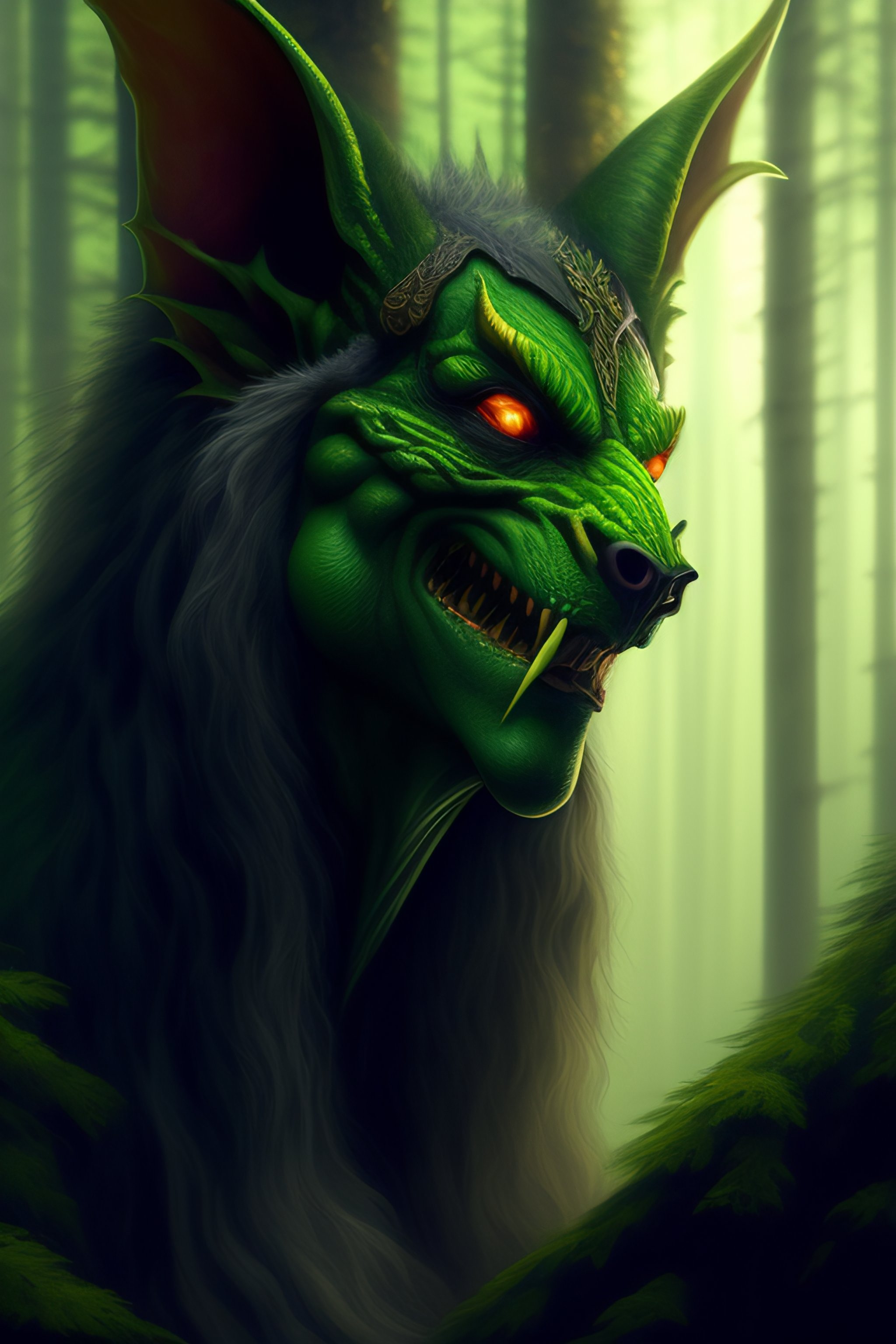 Lexica - The goblin from Slavic mythology in the spruce forest