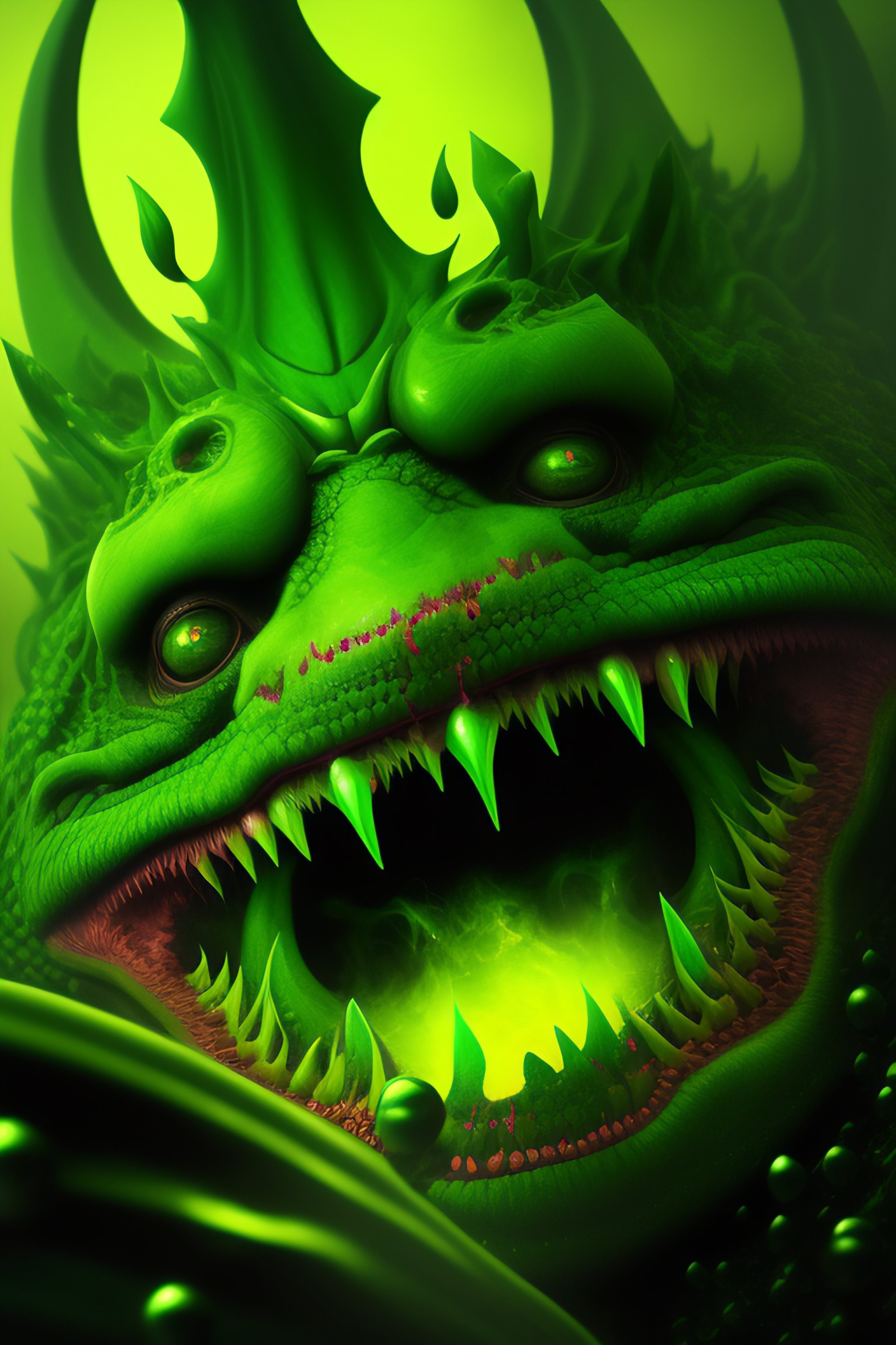 Lexica - Demons oozing in green hell bile