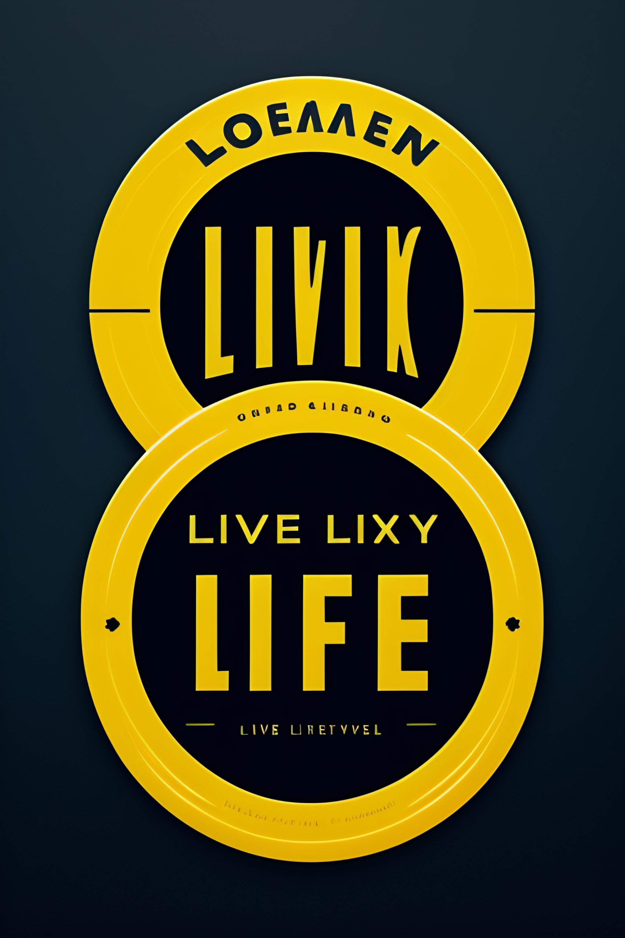 Lexica - Live luxury life circle logo