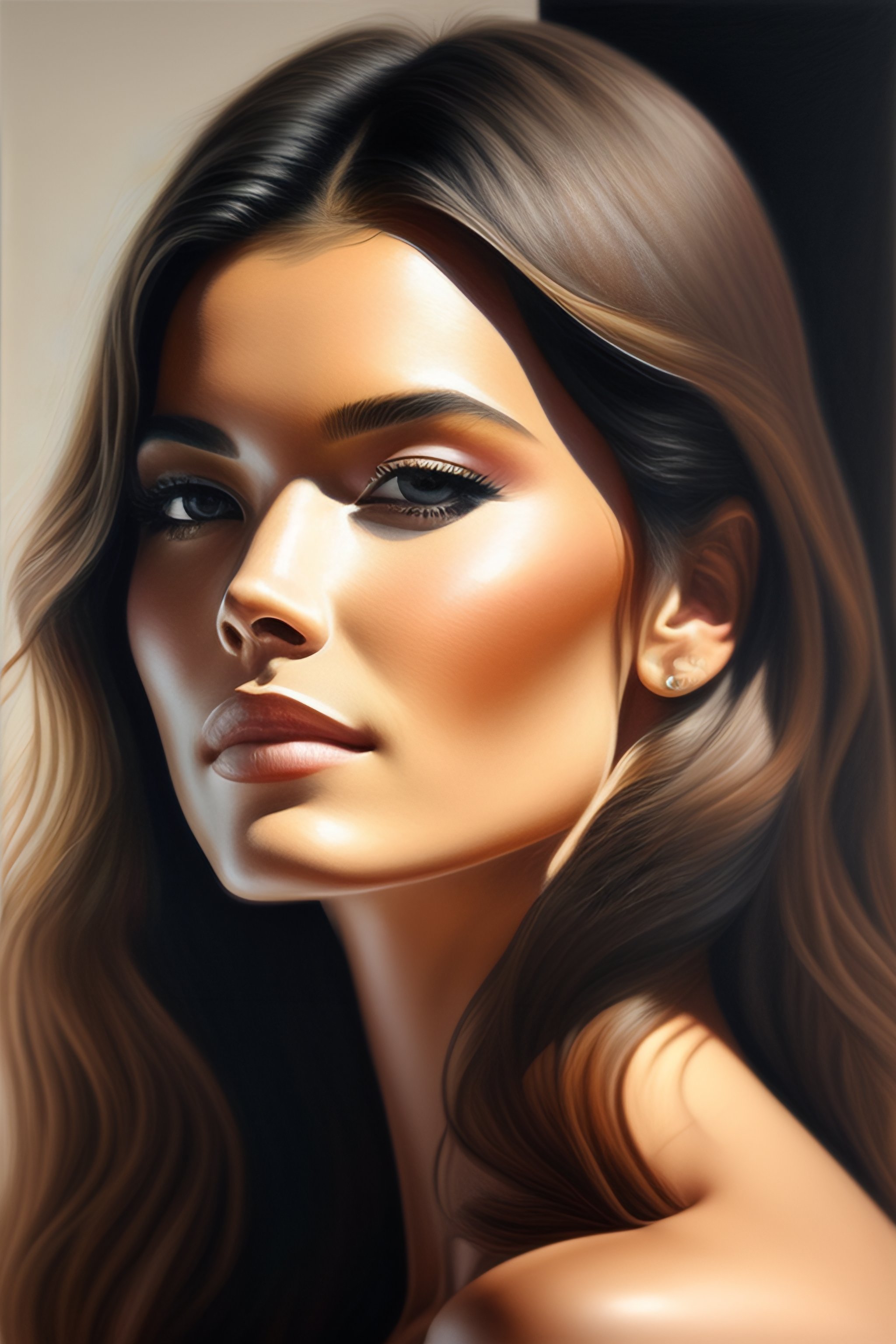 Lexica - Mythical and unreal ,face , draw pencil