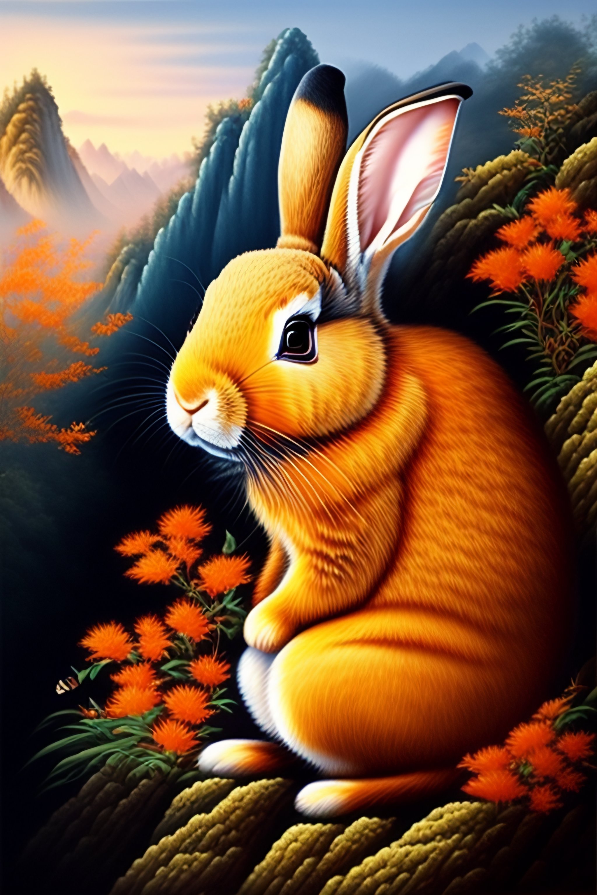 Lexica - Wu Xing Chinese Painting Rabbit