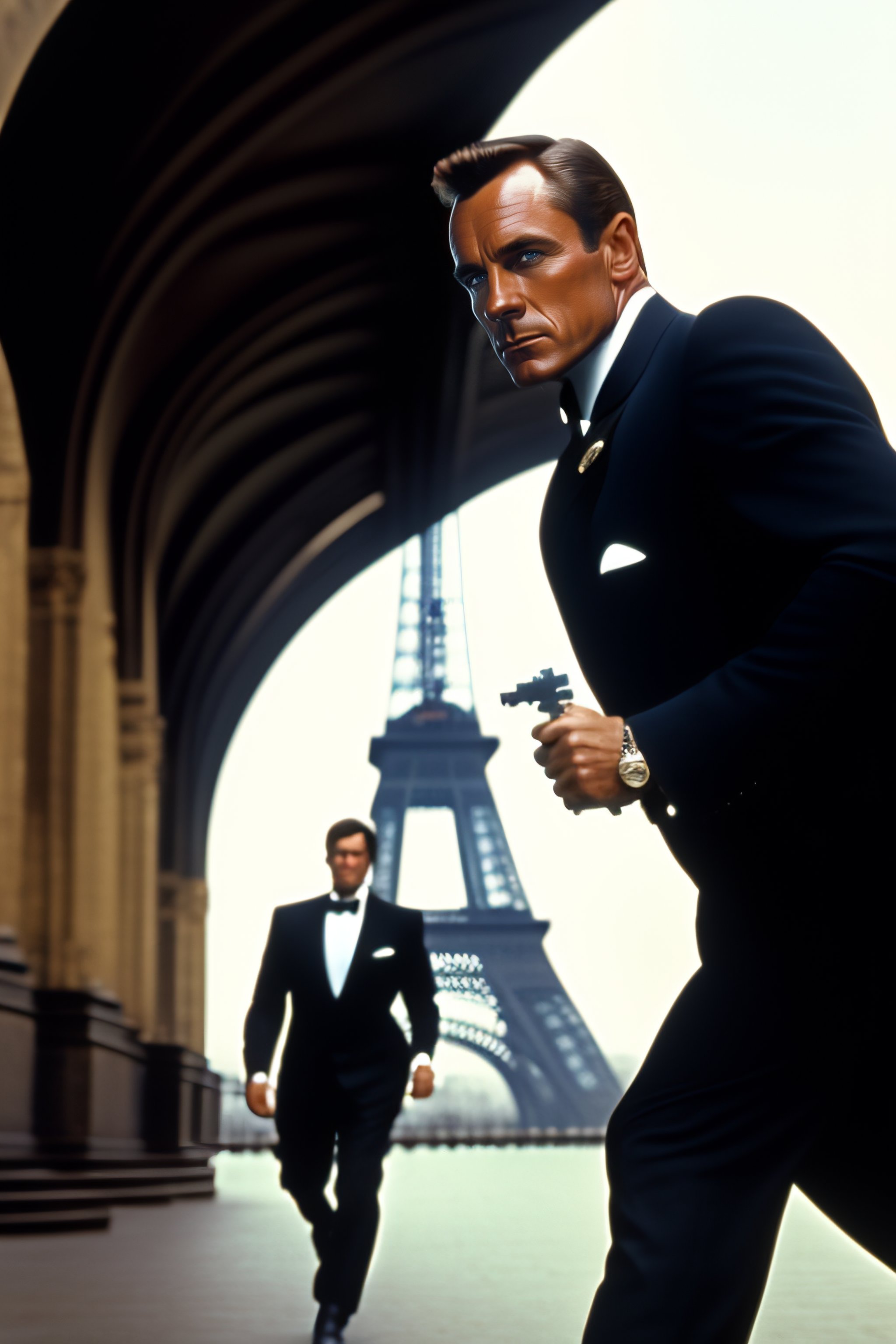 Lexica - James Bond, Danial Graig running away from exploding Eiffel ...