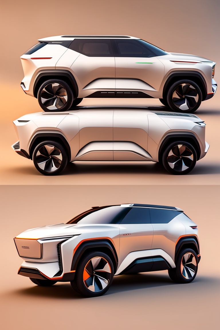 Lexica - Product shot of futuristic mass production readily electric ...
