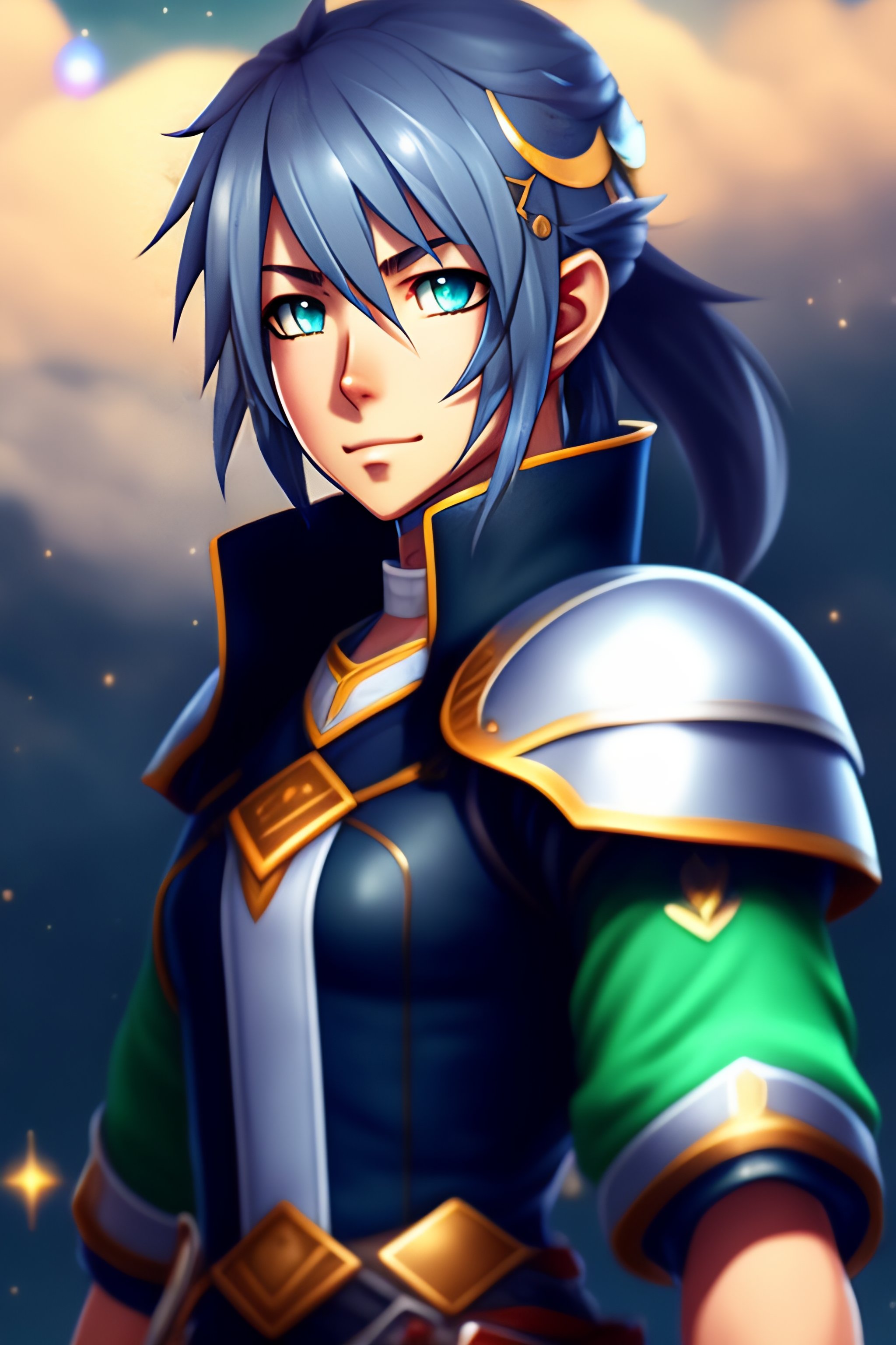 Lexica - Protrait, riku from kingdom hearts, sakimichan, grey hair ...