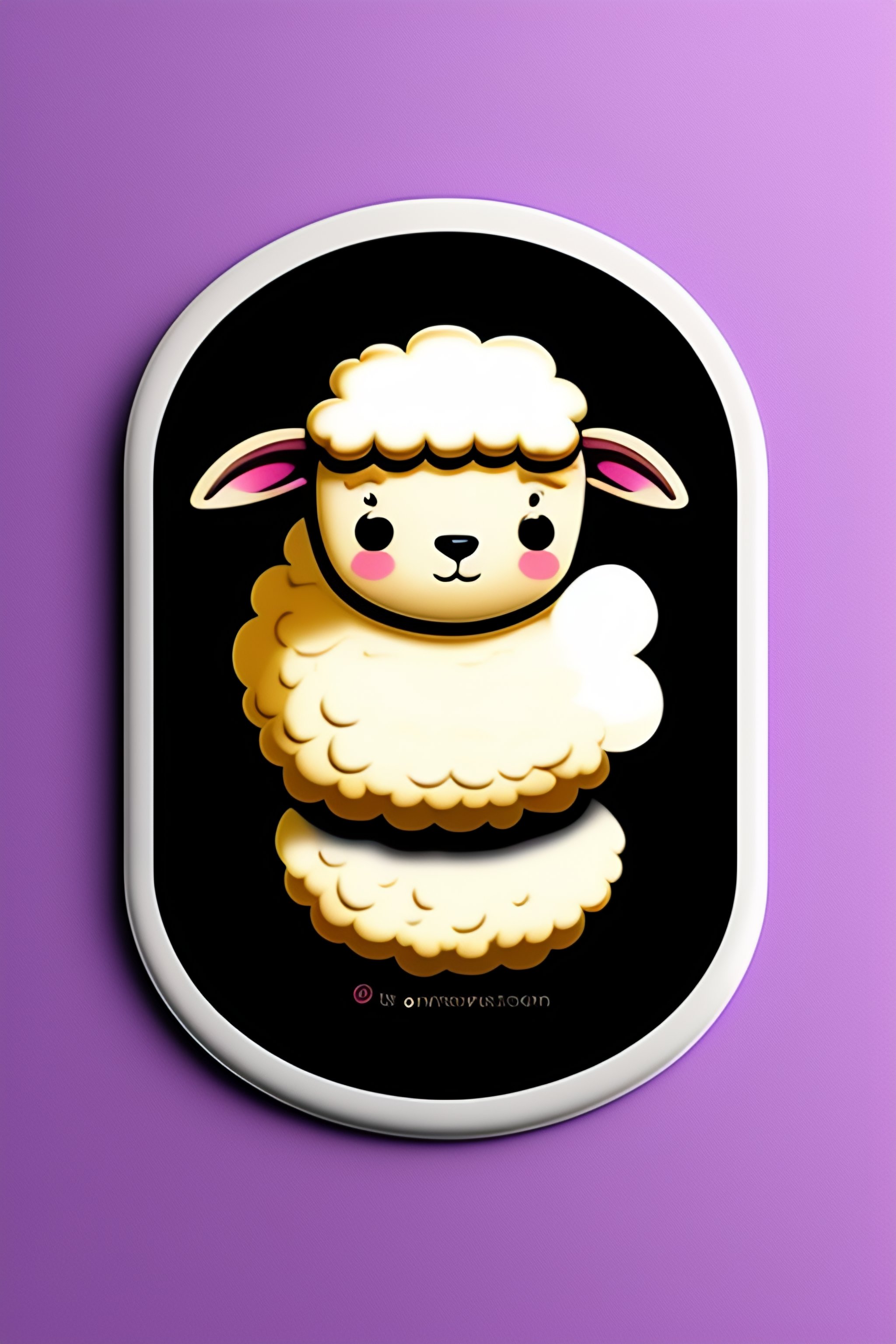 Lexica - Cute sleeping sheep chibi cartone style , sticker --v 8