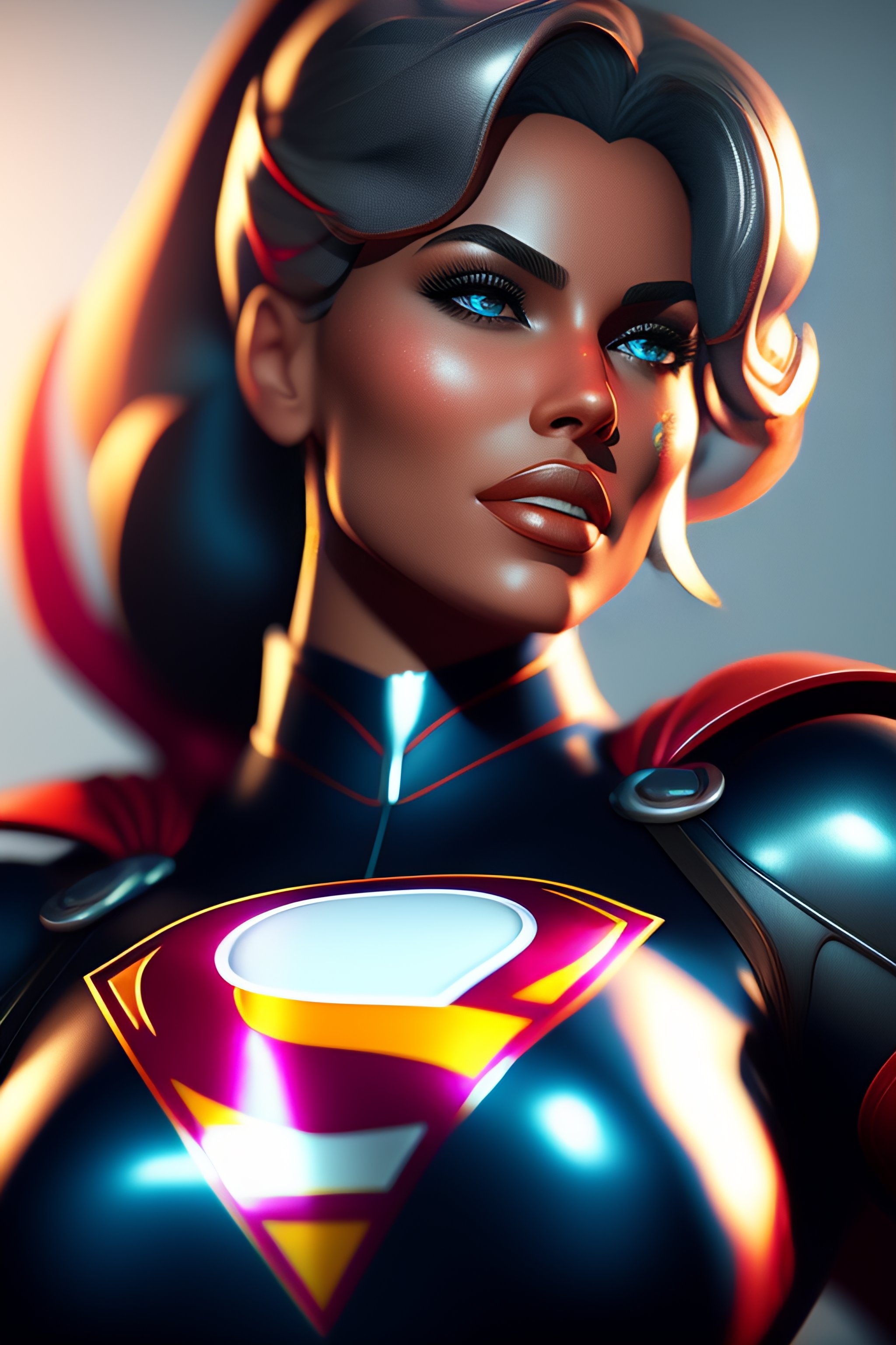 Lexica - "powergirl DC beautiful youthful features 8k resolution ...