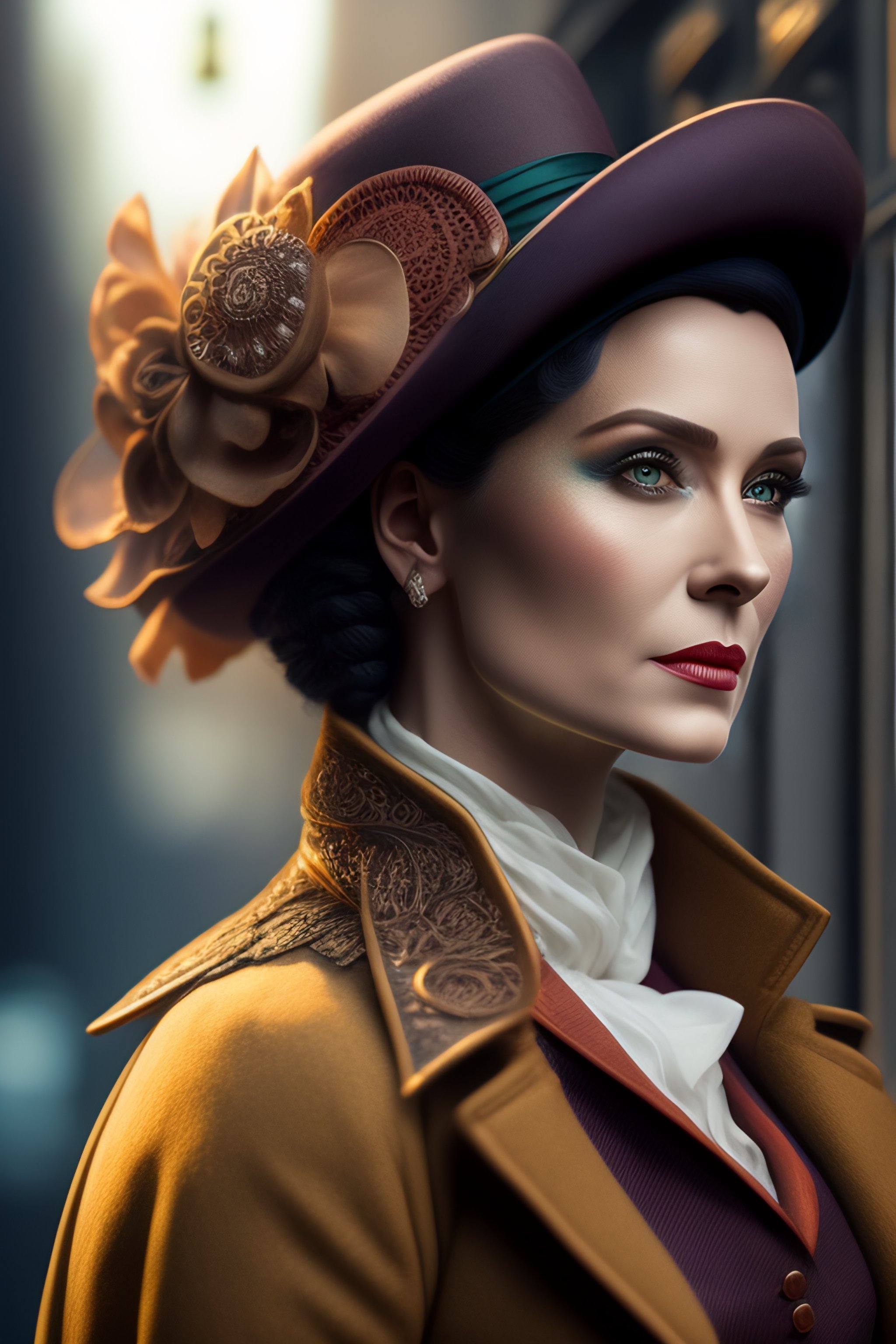 Lexica - Dynamic photography of a crazy female Sherlock Holmes in ...