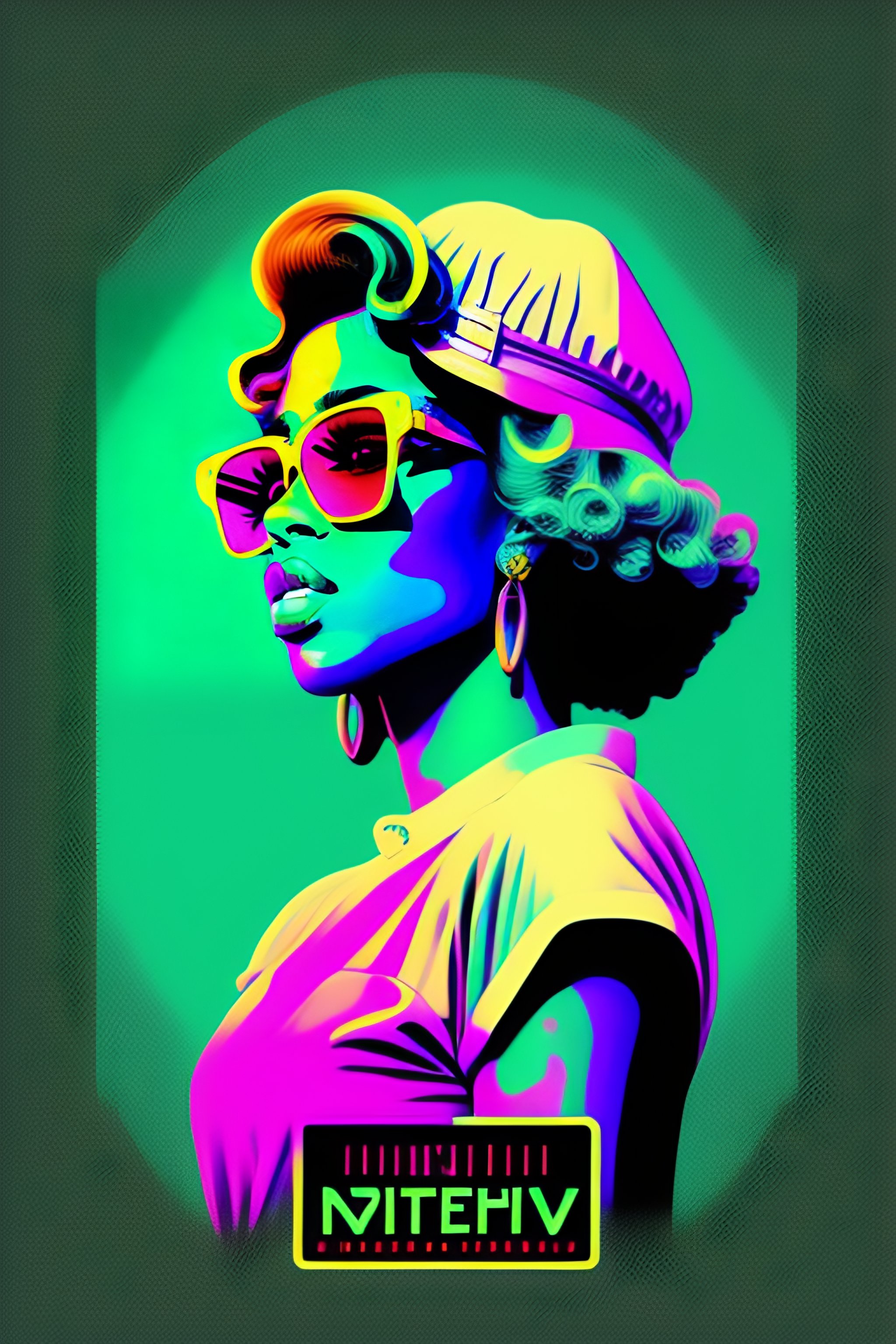 Lexica - Retro 80s vaporwave vintage rap music illustration art by ...